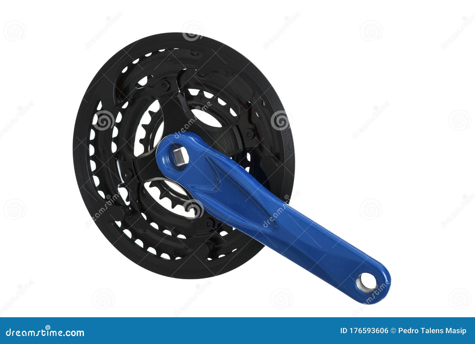 Cogwheels and Cranks for Bicycle Pedals on Isolated White Background ...