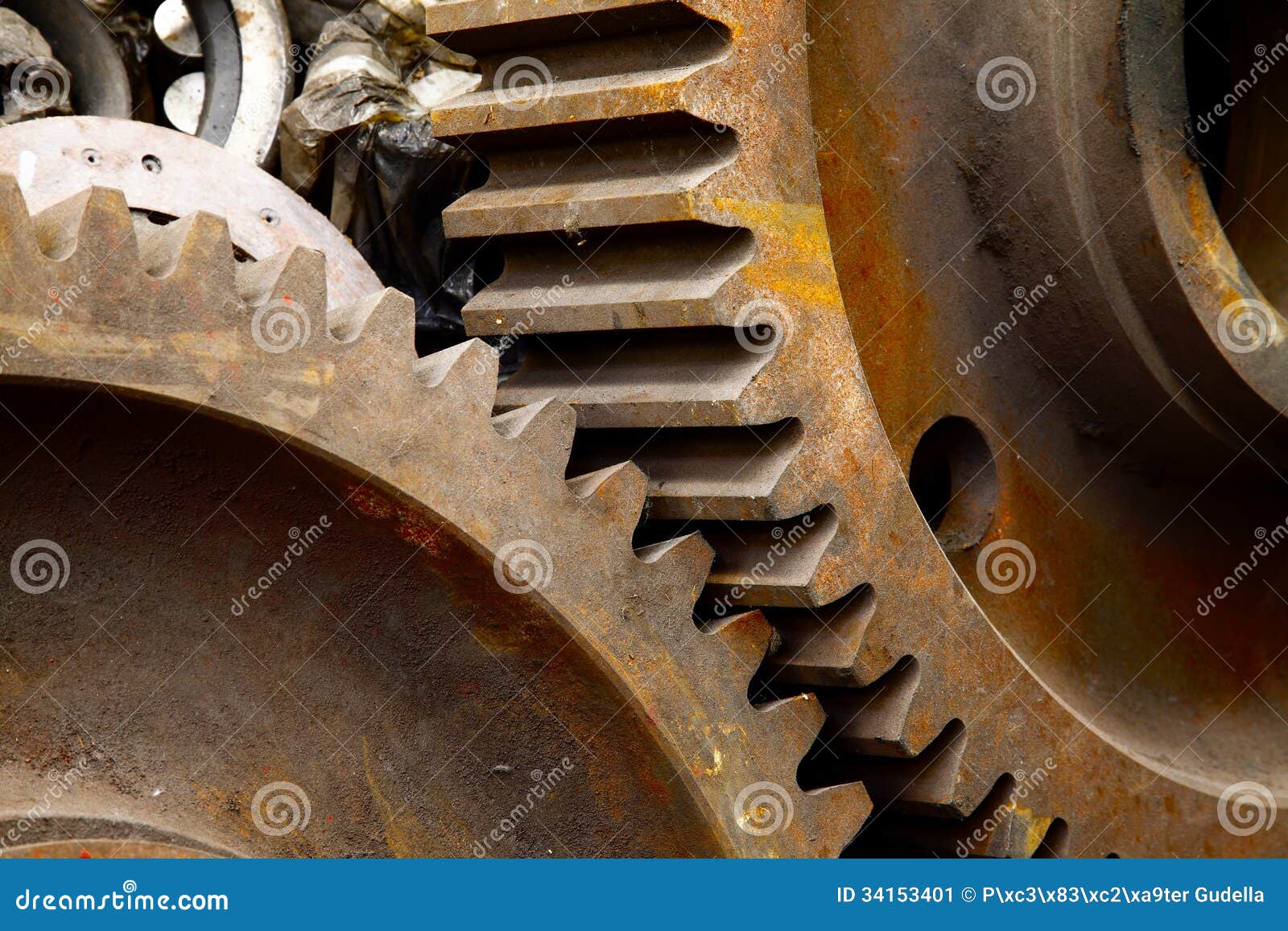 Cogwheels stock image. Image of decadence, decay, heavy - 34153401