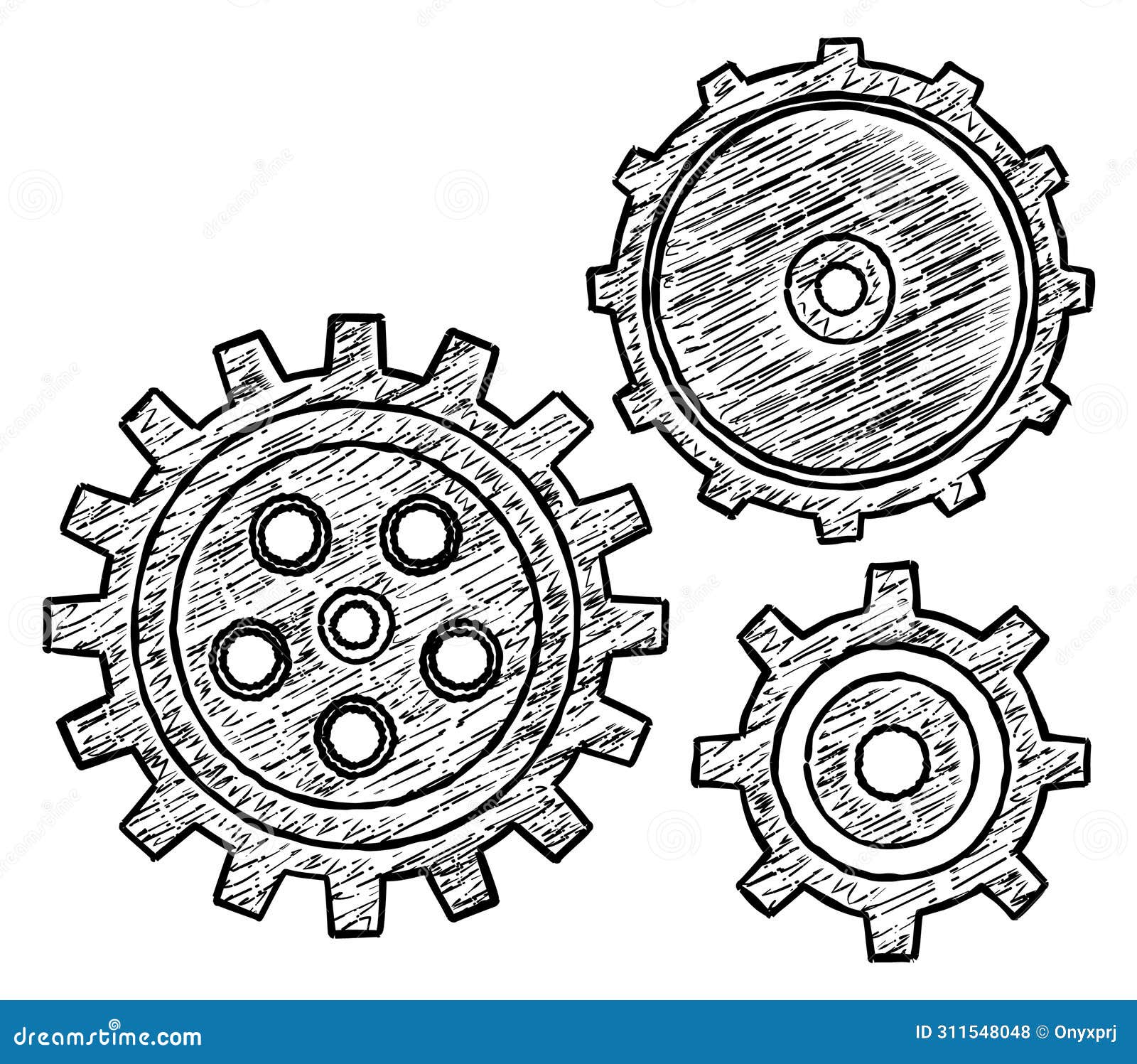 Cogwheels Sketch. Mechanical Clockwork. Hand Drawn Gears Royalty-Free ... Cogwheels Sketch. Mechanical Clockwork. Hand Drawn Gears Royalty-Free ...