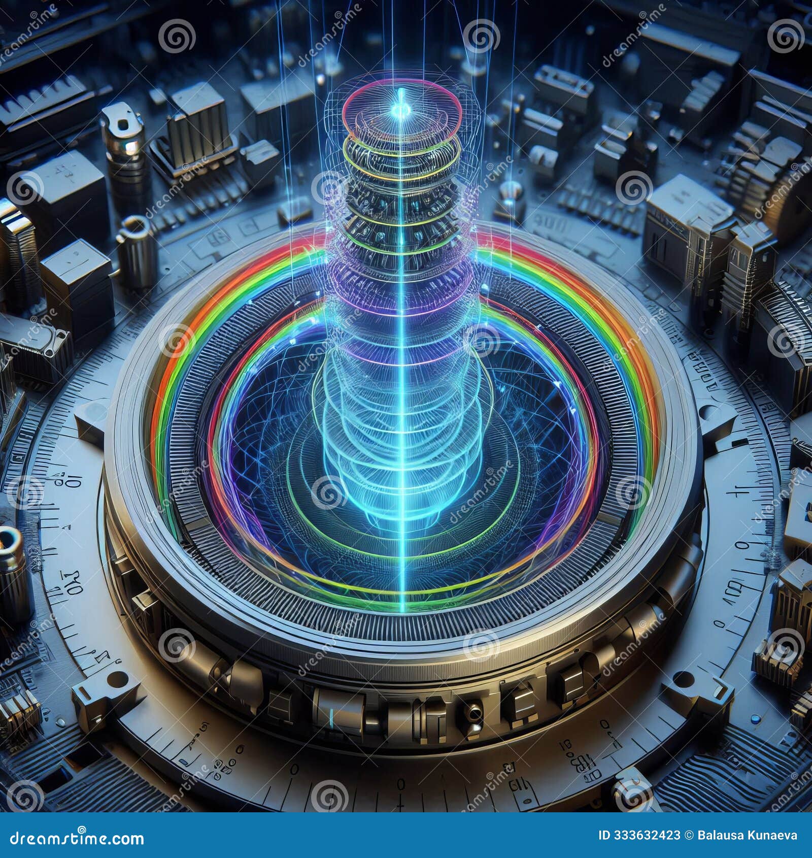 Coherent Dispersion Compensation a Technique Used at Stock Image - Image of strange ...