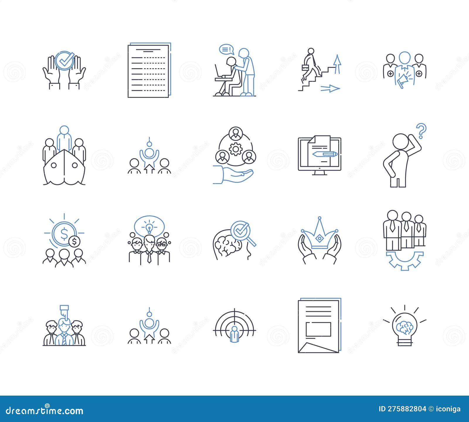 Cohesion Markers Line Icons Collection. Transition, Linker, Connector ...