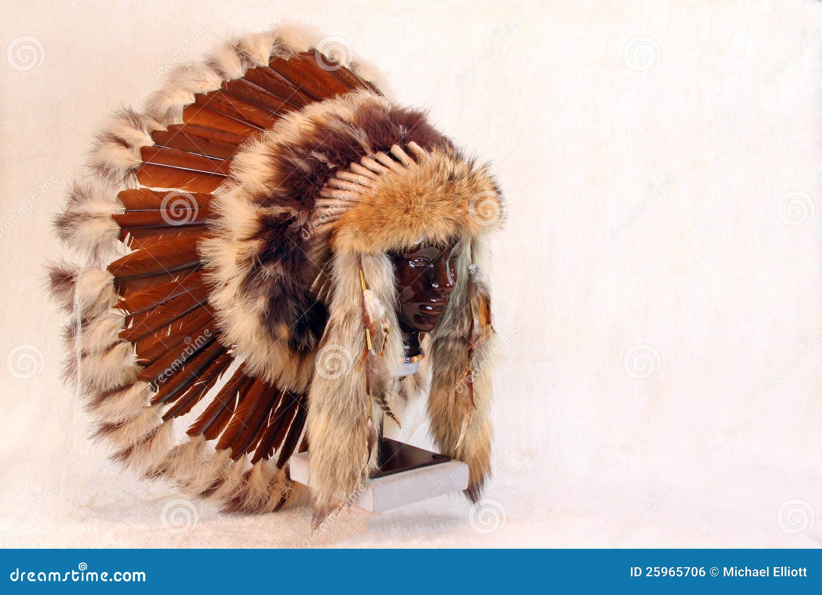 Coiffe indienne photo stock. Image of plaines, homme - 25965706