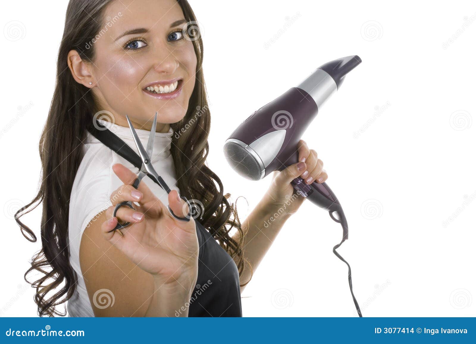 Coiffeur professionnel photo stock. Image du amical, femmes - 3077414