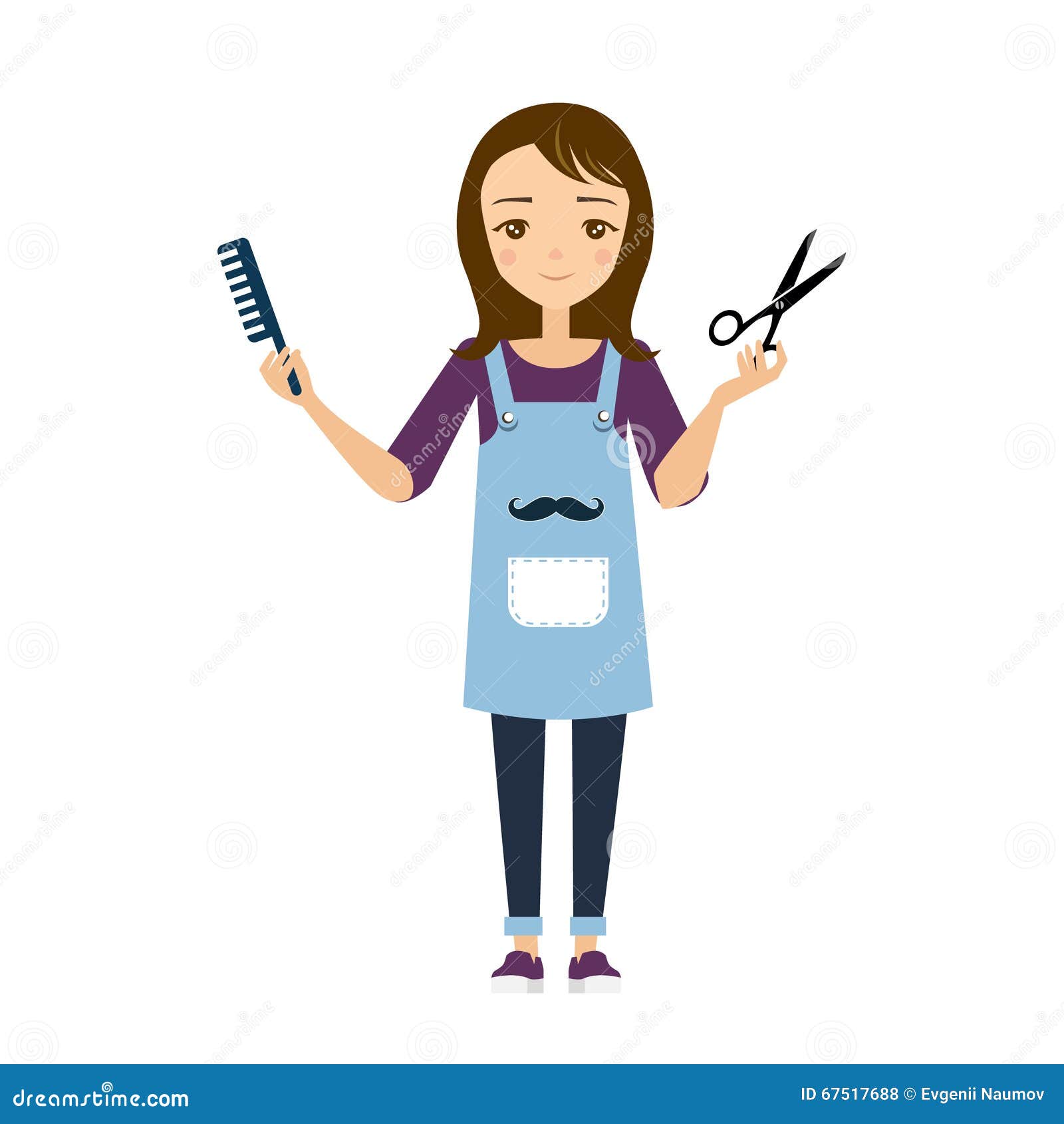 Coiffeur Vector Illustration Illustration de Vecteur - Illustration du ...