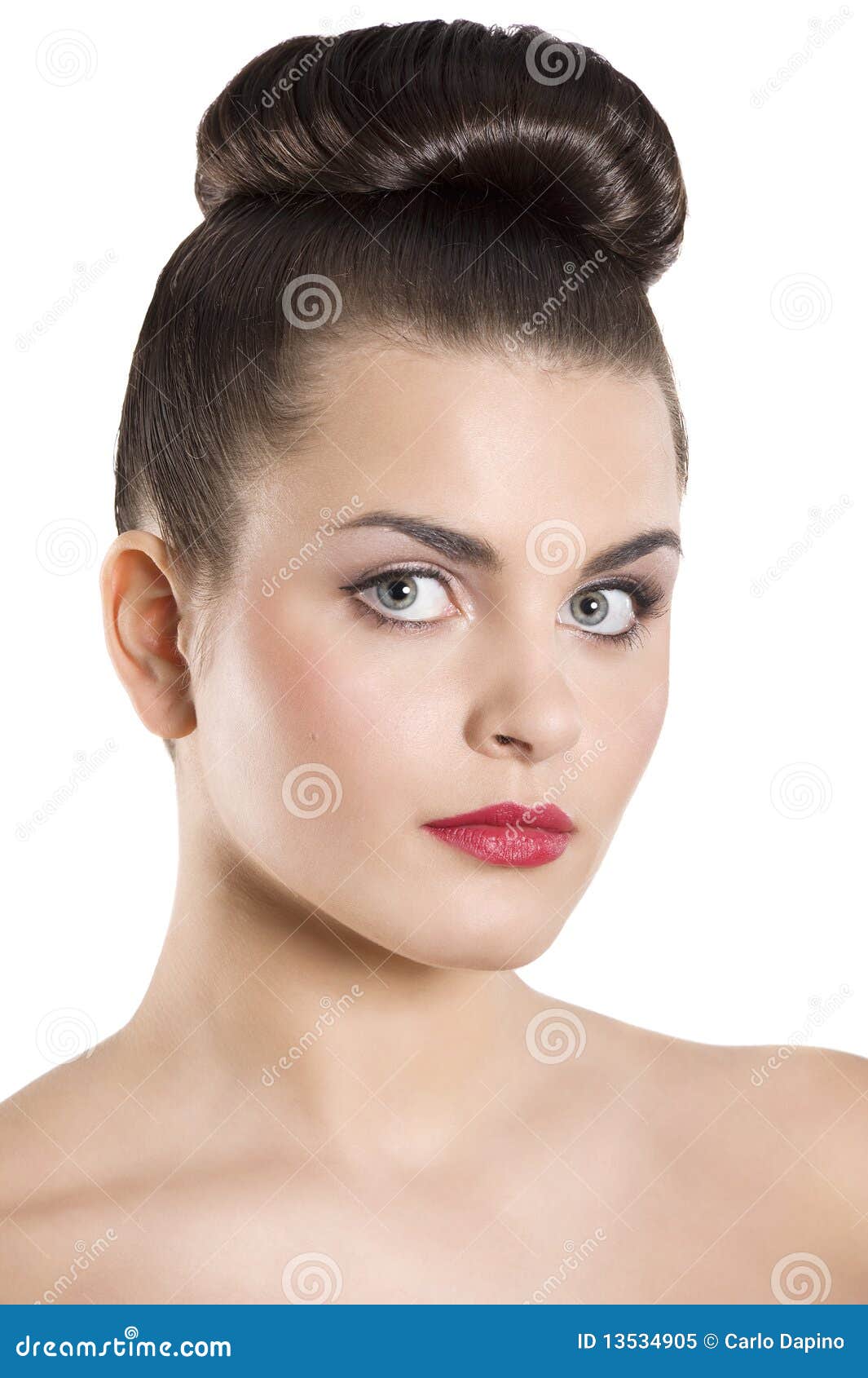 The coiffure stock image. Image of brown, attractive - 13534905