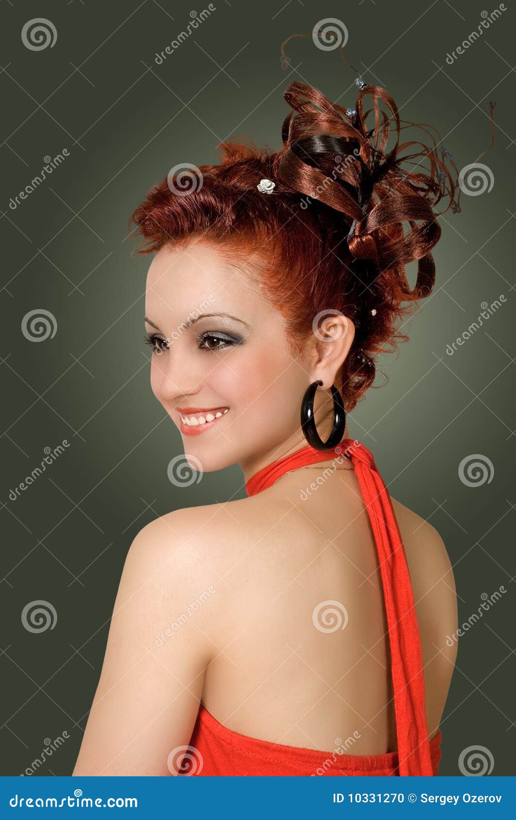 Coiffure 3 stock photo. Image of attractive, happy, girl - 10331270