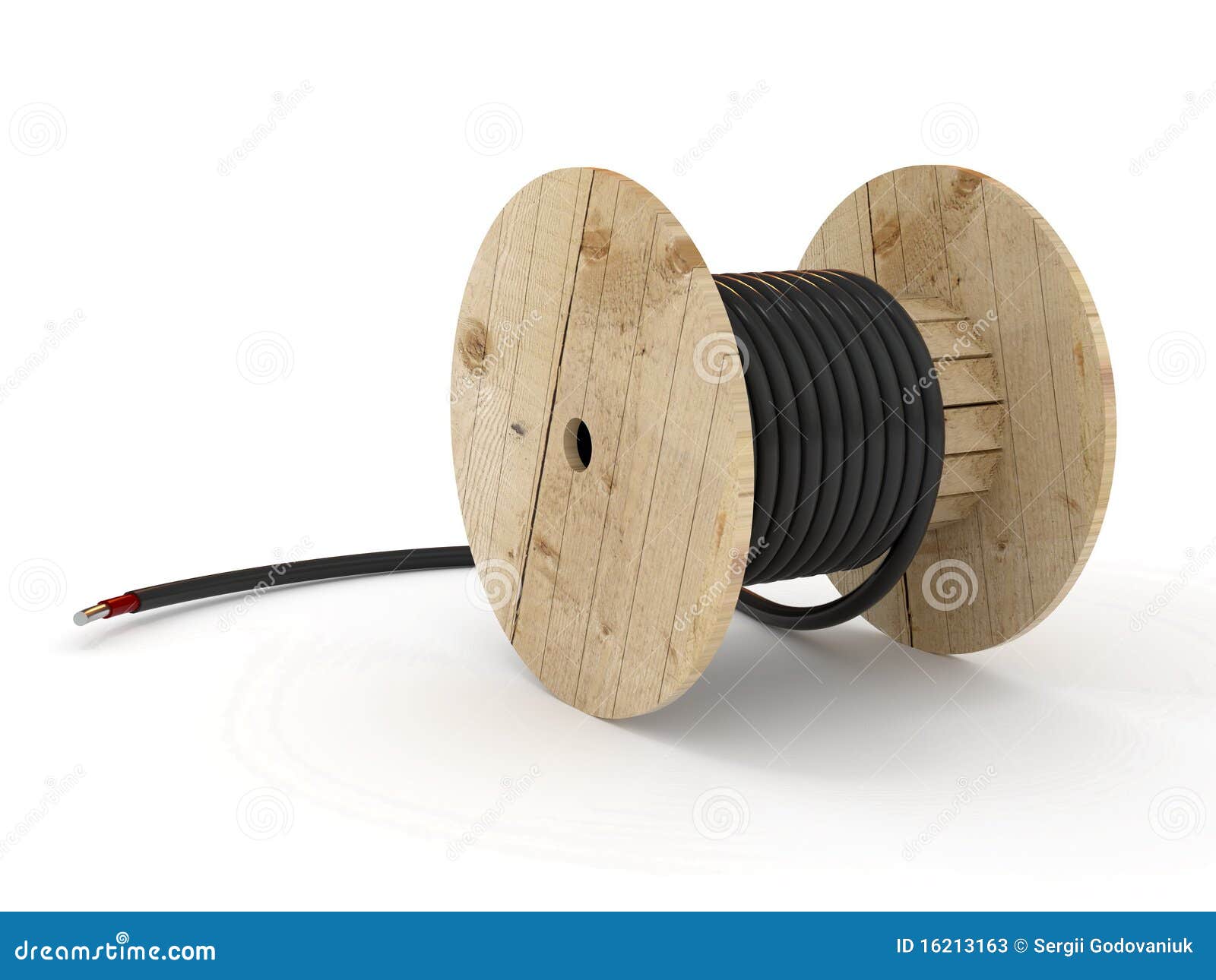 Coil of cable stock illustration. Illustration of industry - 16213163