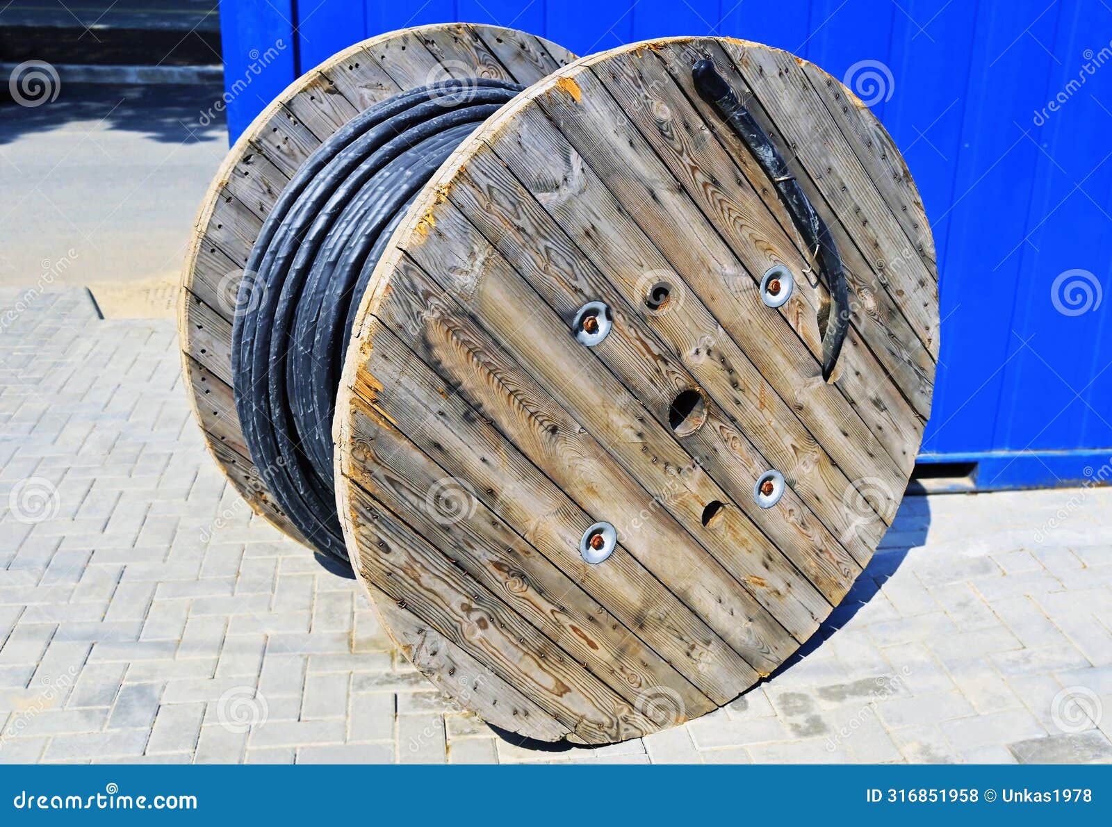 Coil of cable stock photo. Image of bobbin, equipment - 316851958