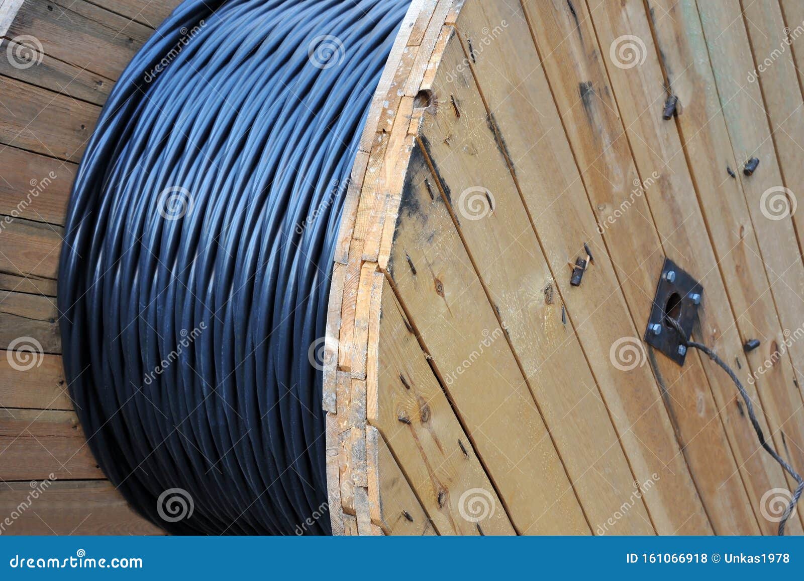 Coil of cable stock photo. Image of cable, plastic, metal - 161066918