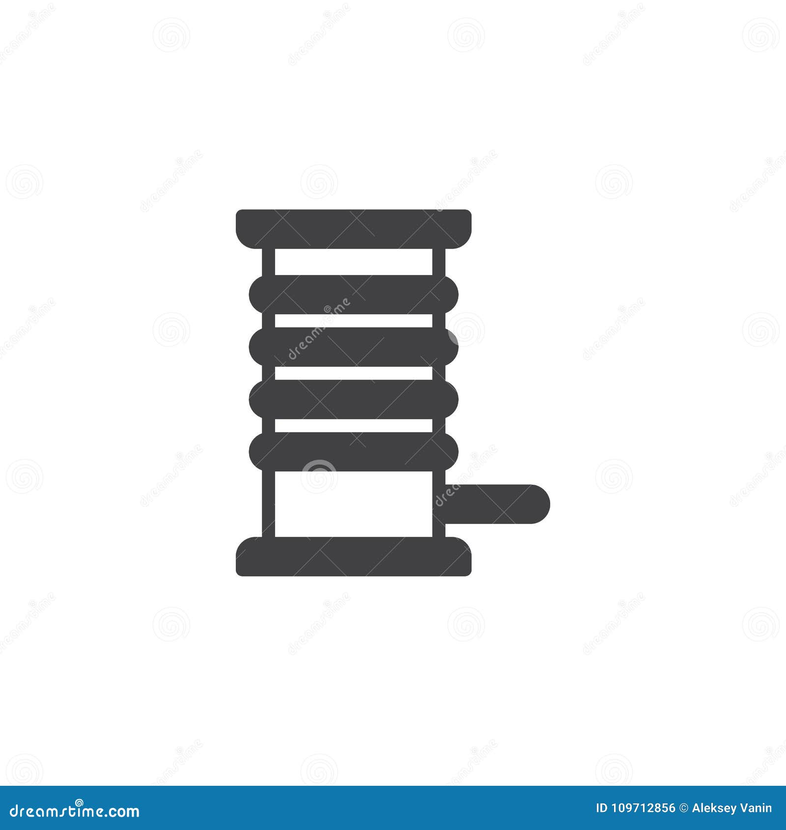 Coil with a Cord Cable Icon Vector Stock Vector - Illustration of reel ...