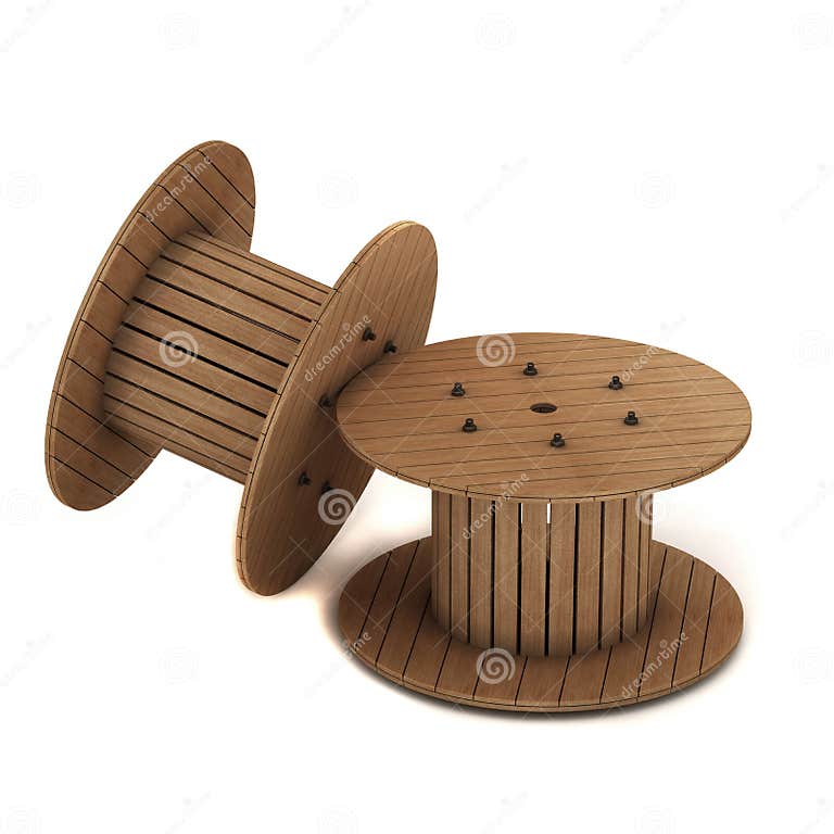 Coil for electric cable stock illustration. Illustration of equipment ...