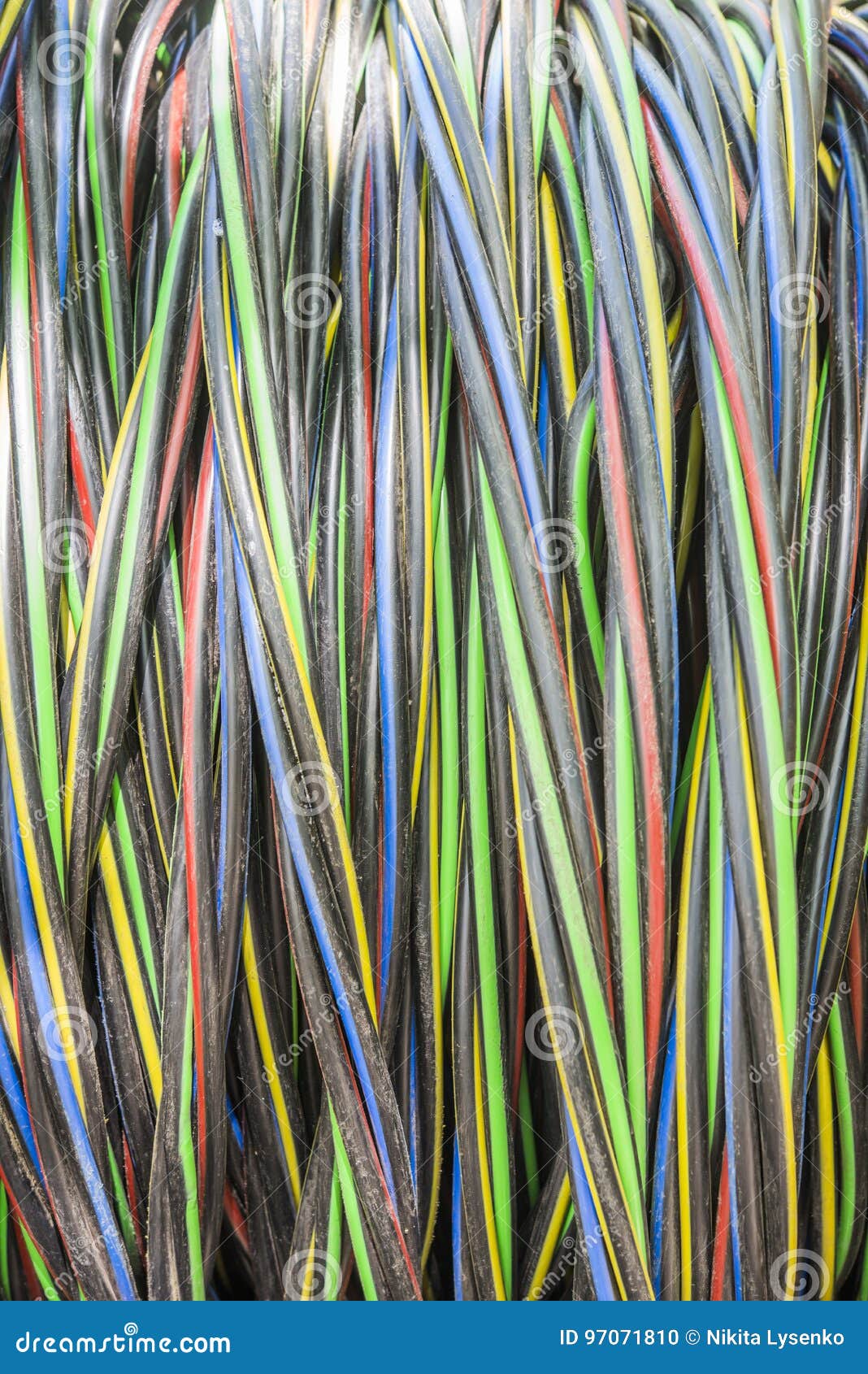 Coil of electric cable stock photo. Image of electrician - 97071810