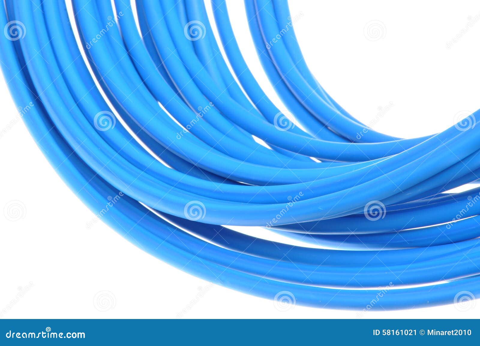 Coil of electrical cable stock image. Image of technology - 58161021