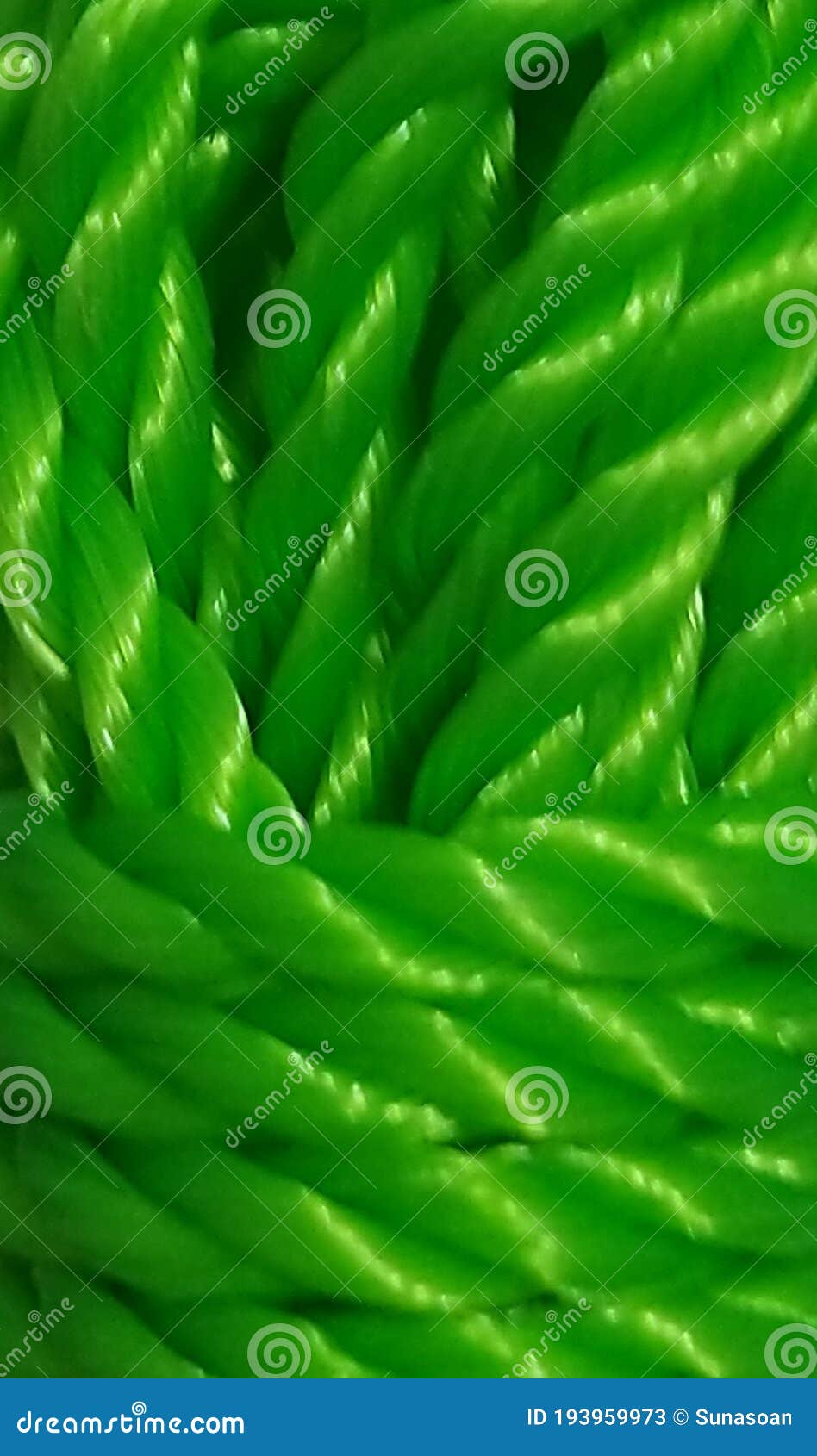 Coil Green Nylon Rope Texture. Stock Image - Image of green, coil ...