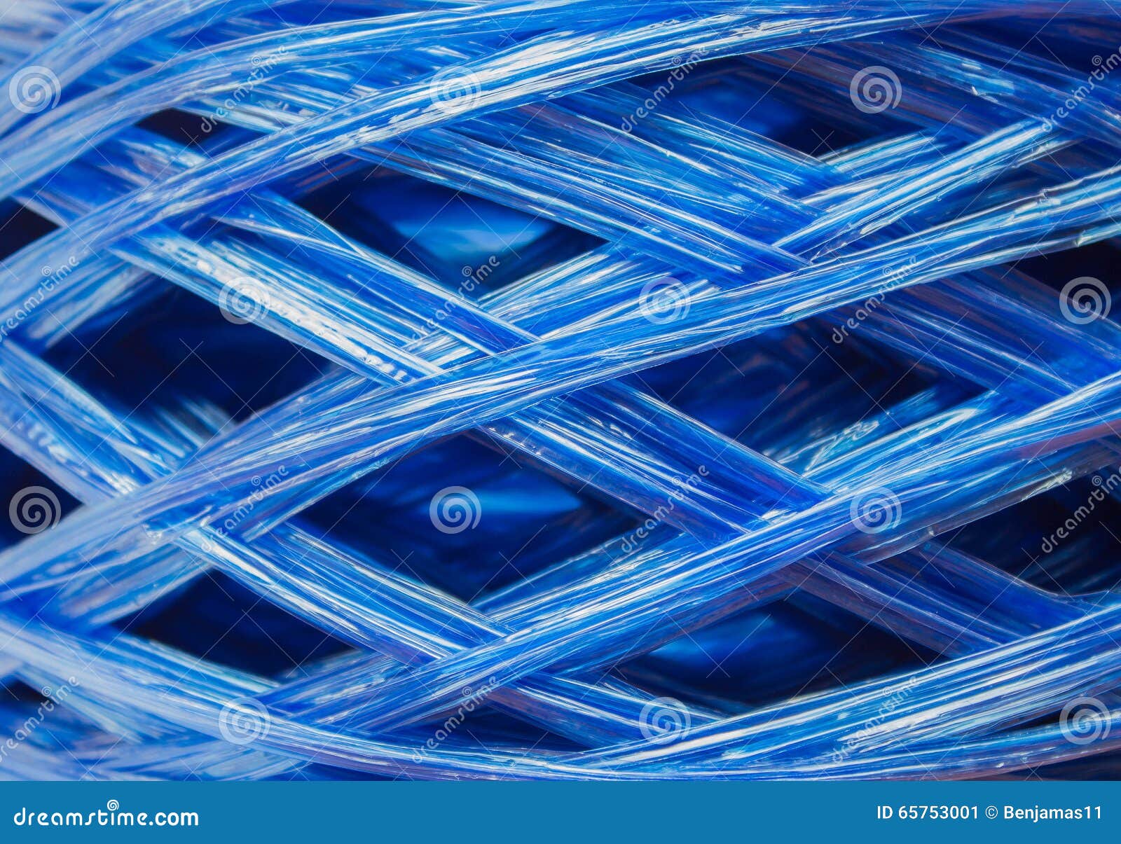 Coil of plastic rope stock image. Image of rope, blue - 65753001