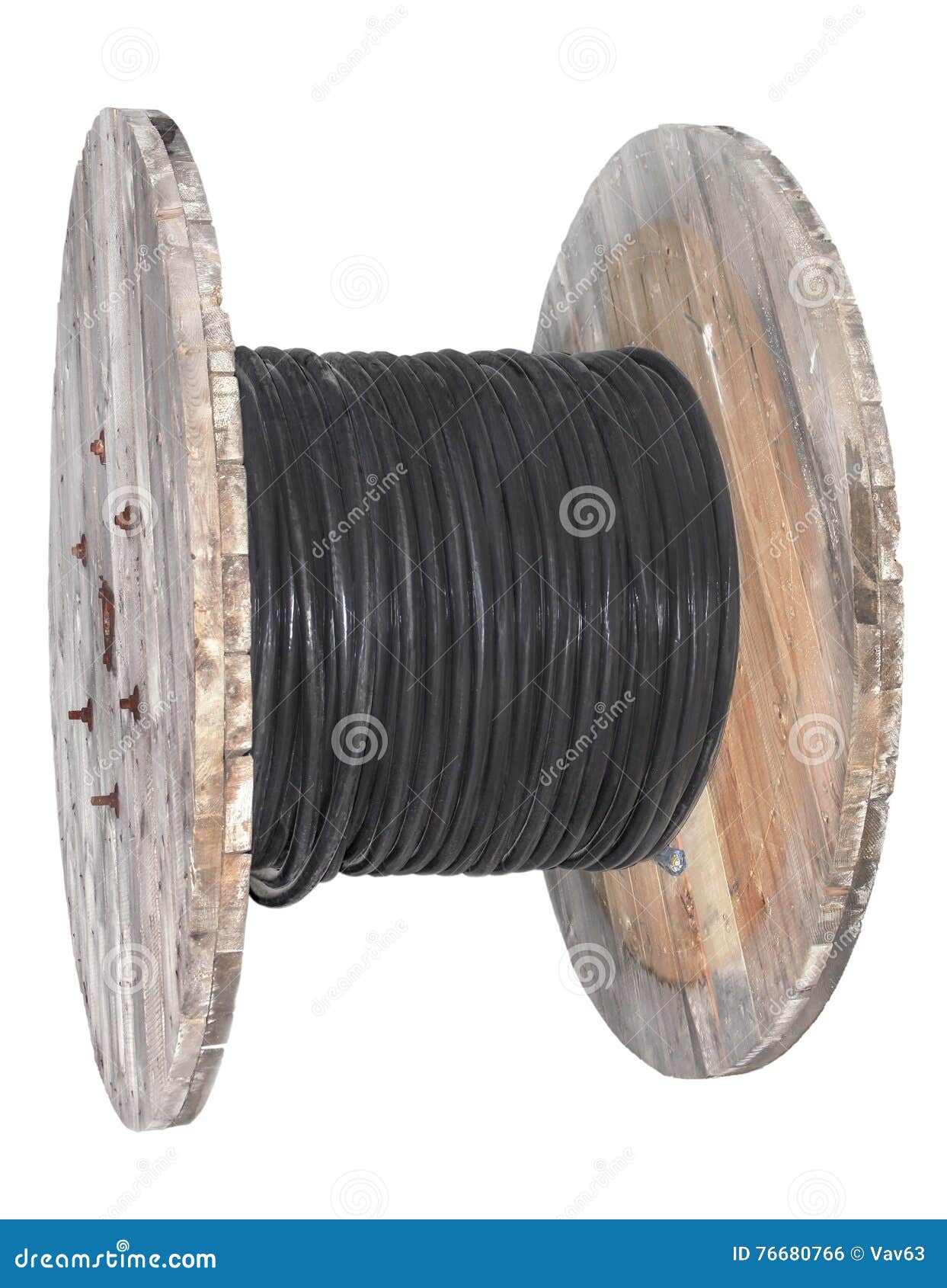 Coil with Power Electric Cable Stock Photo - Image of nuts, square ...