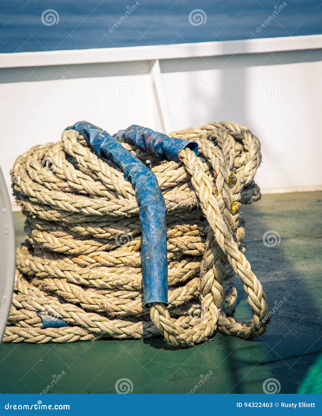 Coil of rope stock image. Image of line, natural, equipment - 94322463