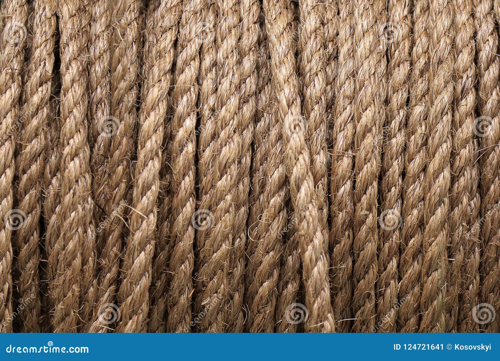 Coil of rope stock image. Image of equipment, twisted - 124721641