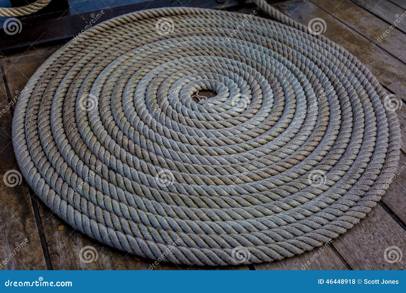 Coil of Rope stock photo. Image of ship, rigging, vessel - 46448918