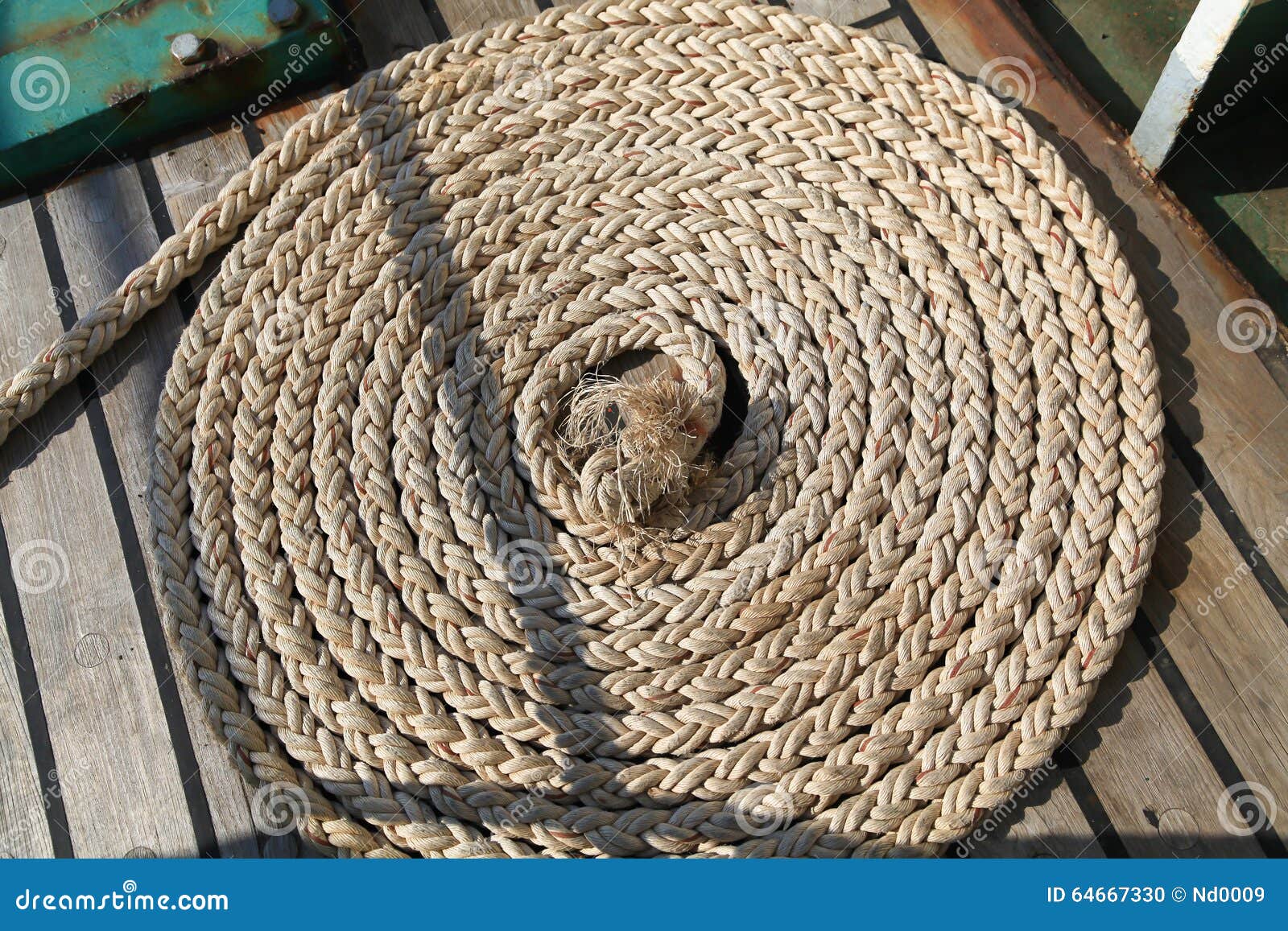 Coil of Rope or Hemp for Mooring Ropes Stock Photo - Image of pattern ...