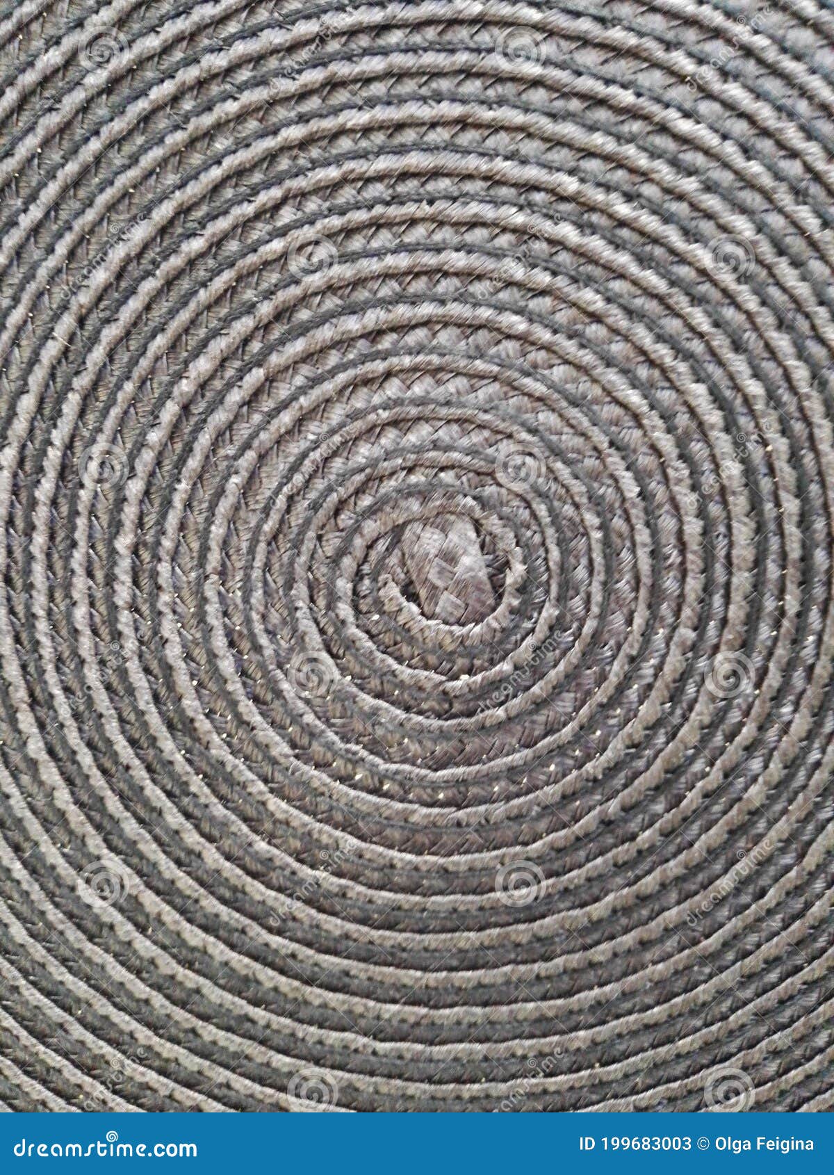 Coil of Rope. Silver Embossed Circle. Stock Image - Image of backdrop ...