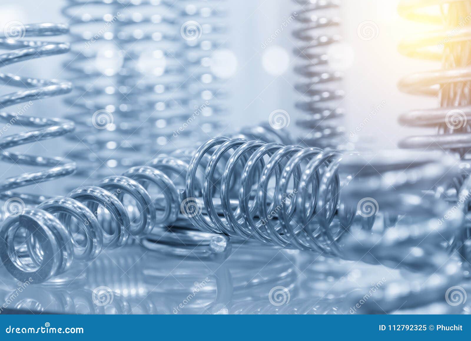 The Coil Spring for Industrial Purpose Stock Image - Image of ...