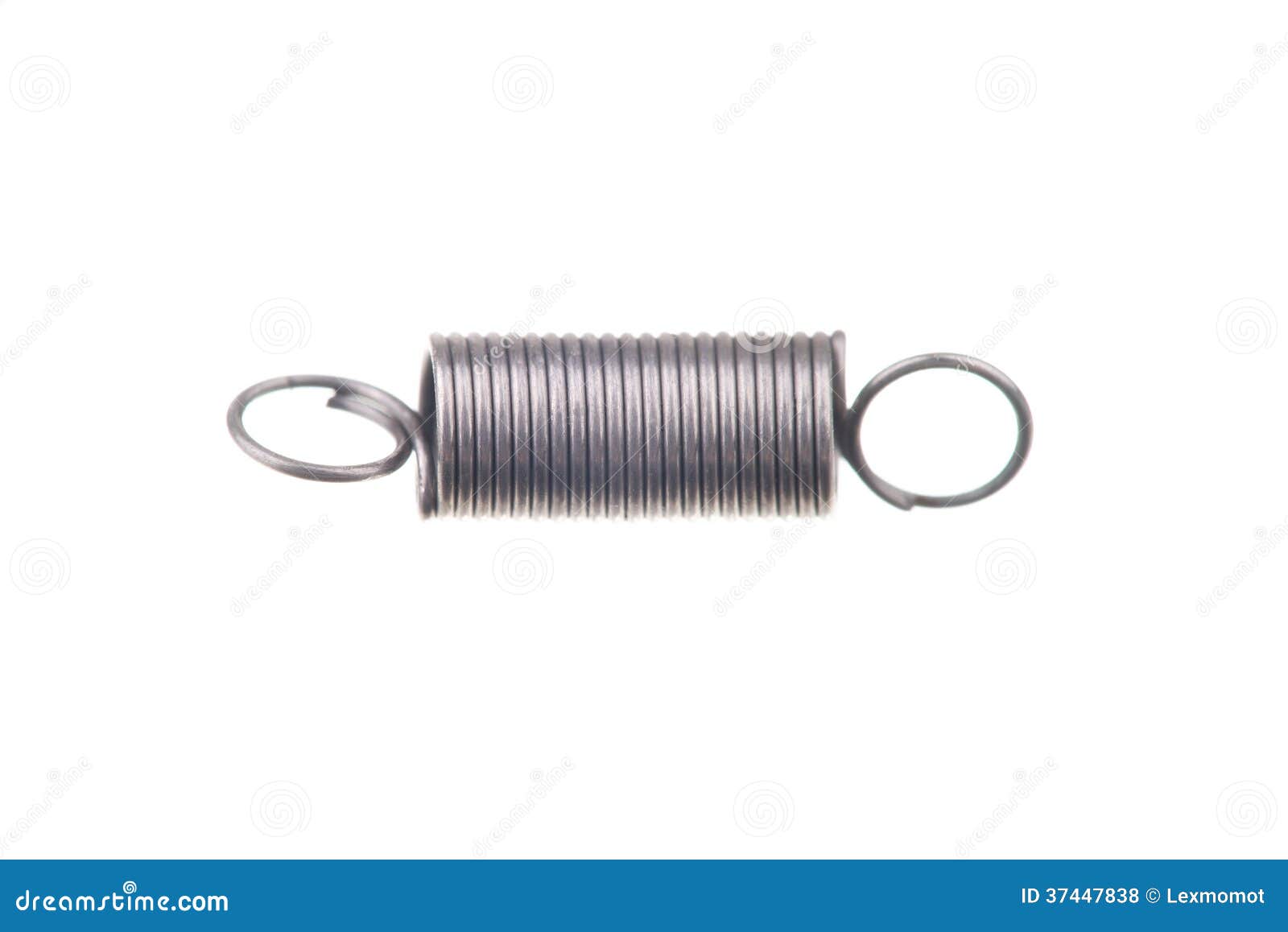 Coil Spring Isolated on White Stock Photo - Image of machine, single ...