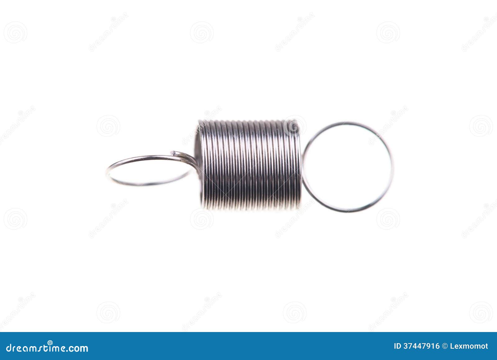 Coil Spring Isolated on White Stock Photo - Image of pattern ...