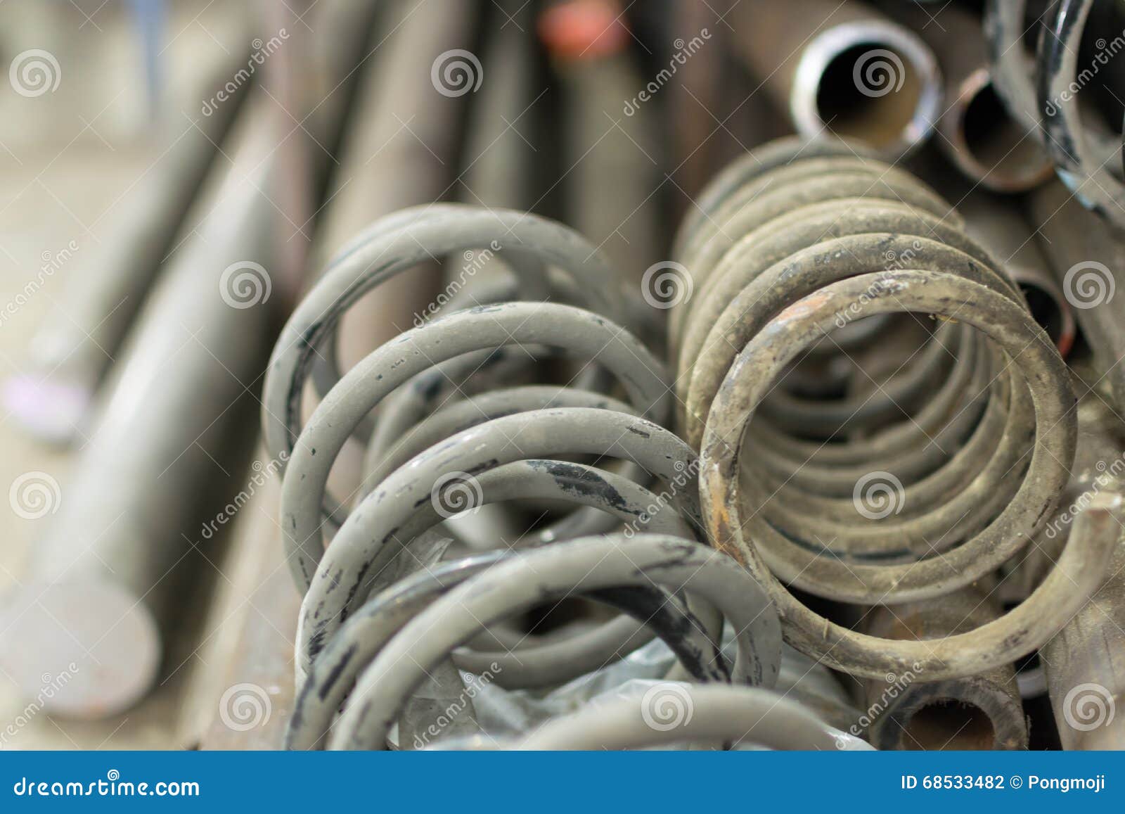 Coil spring rusty stock photo. Image of macro, chrome - 68533482