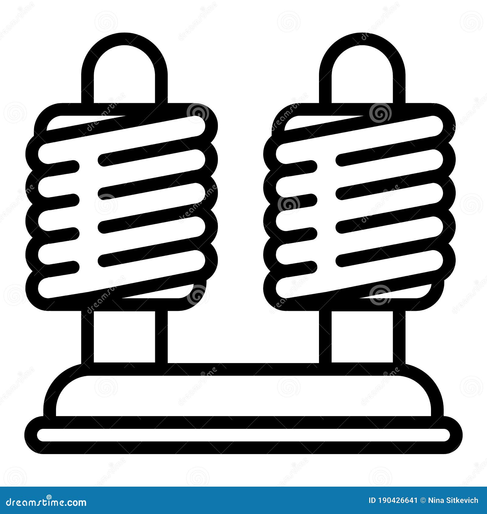 Coil Stand Icon, Outline Style Stock Vector - Illustration of ...