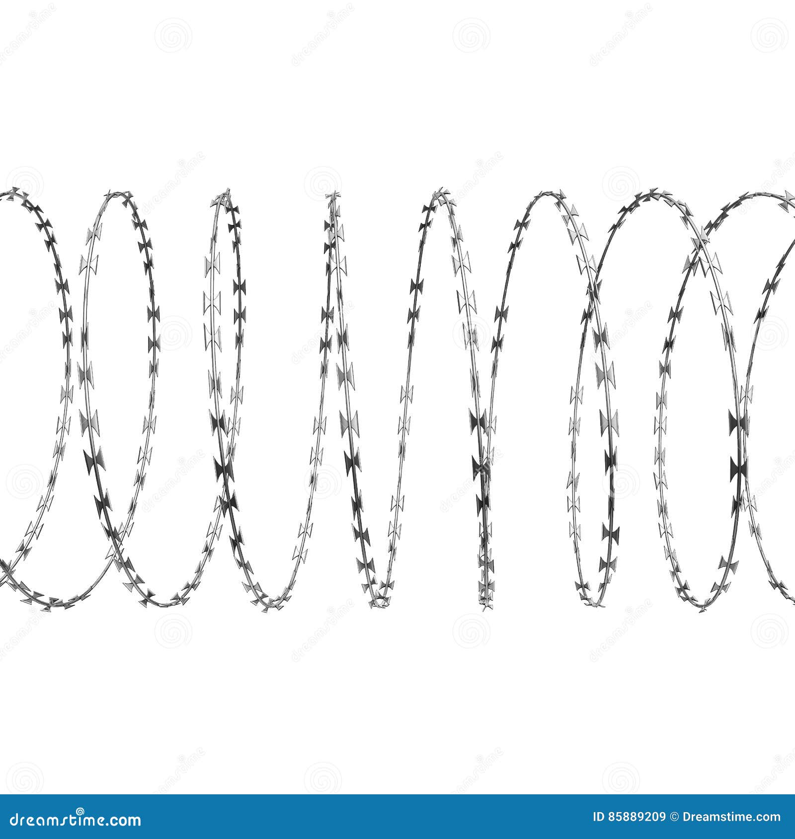 Coil Of Steel Wire. Rabitz Mesh Netting Roll Isolated On White Royalty ...