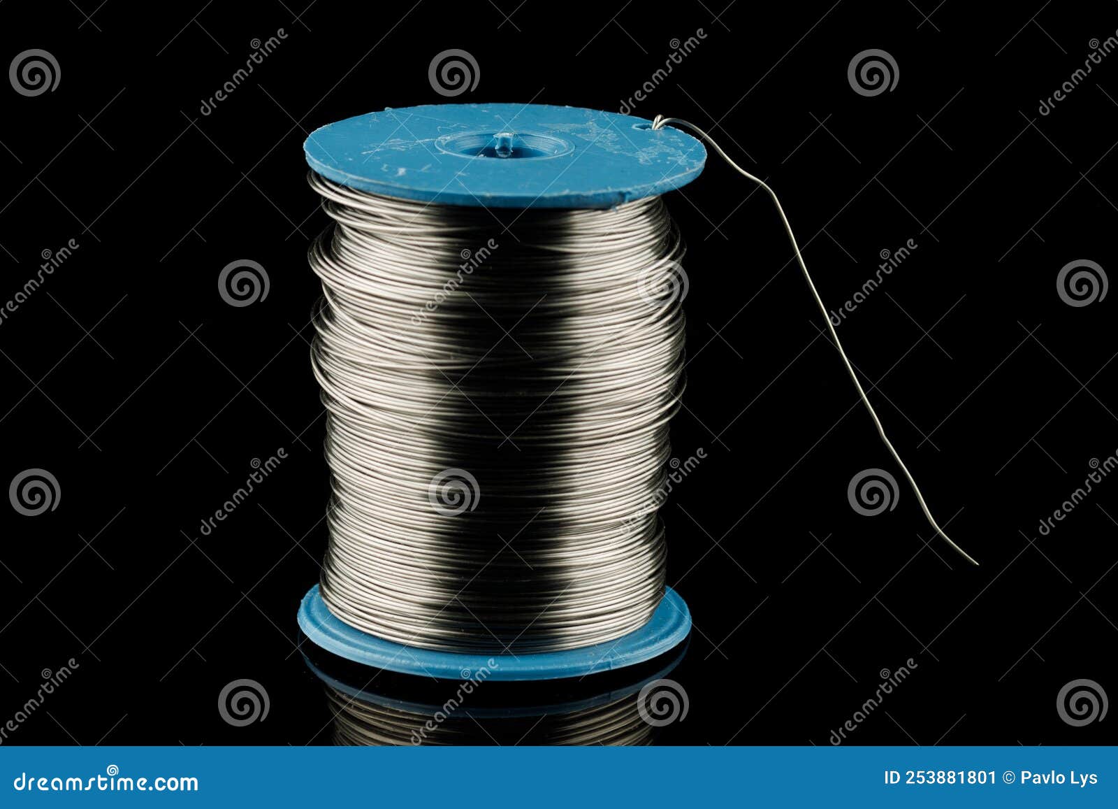 Coil of Thin Steel Iron Wire Stock Image - Image of equipment, curve ...