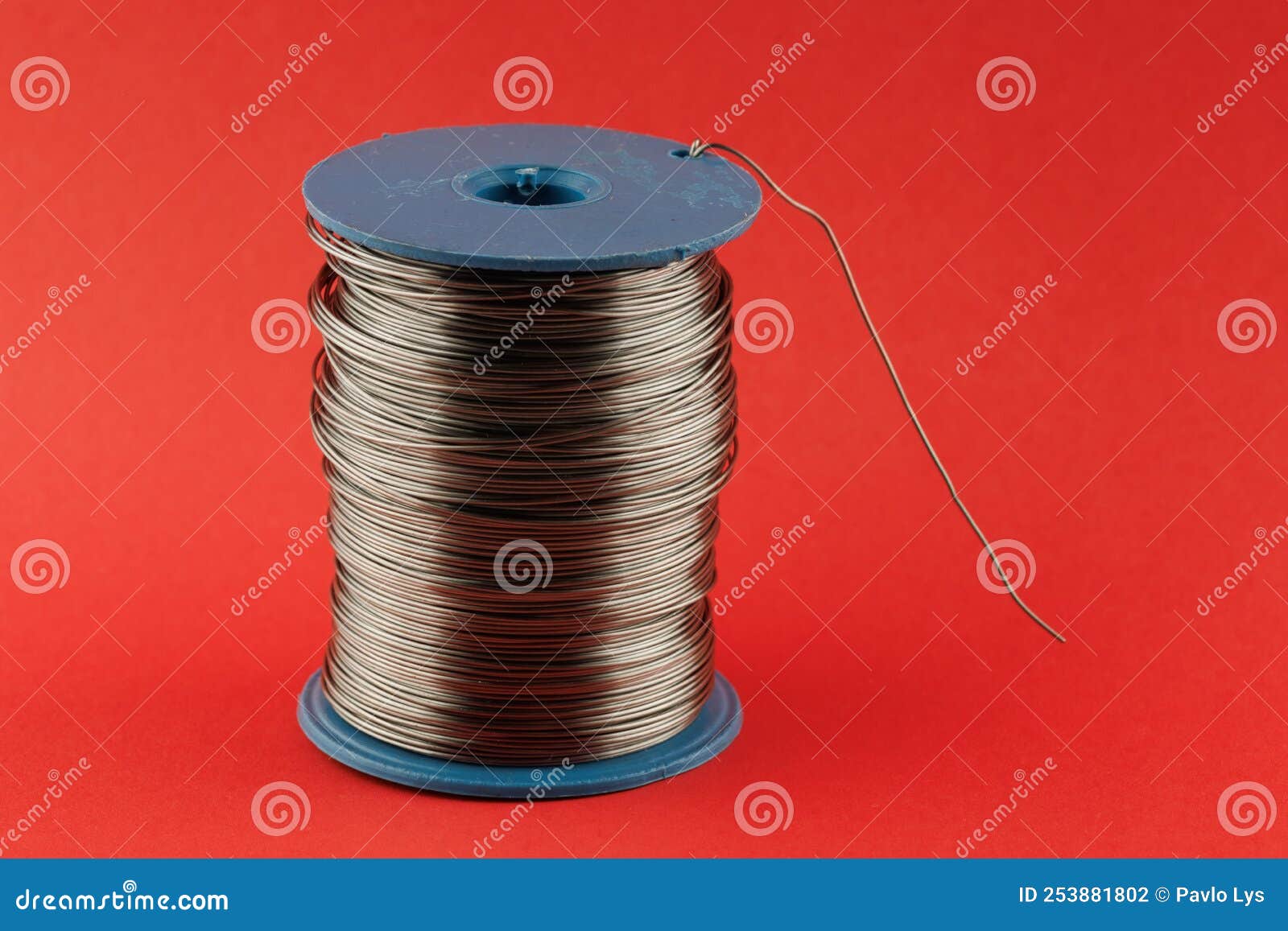 Coil of Thin Steel Iron Wire Stock Photo - Image of steel, equipment ...