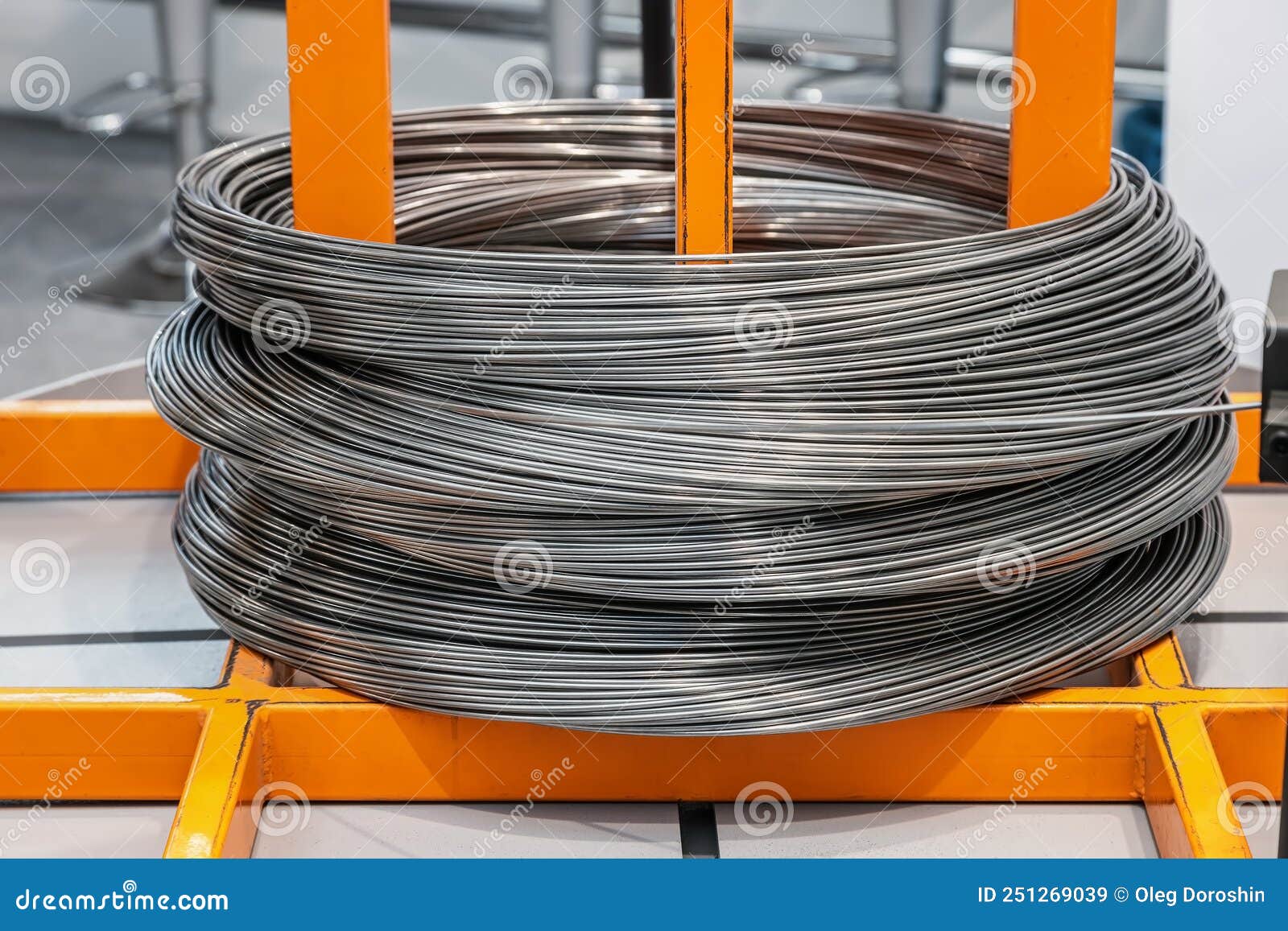 Coil with Wire for Automatic Universal Wire Stock Image - Image of ...
