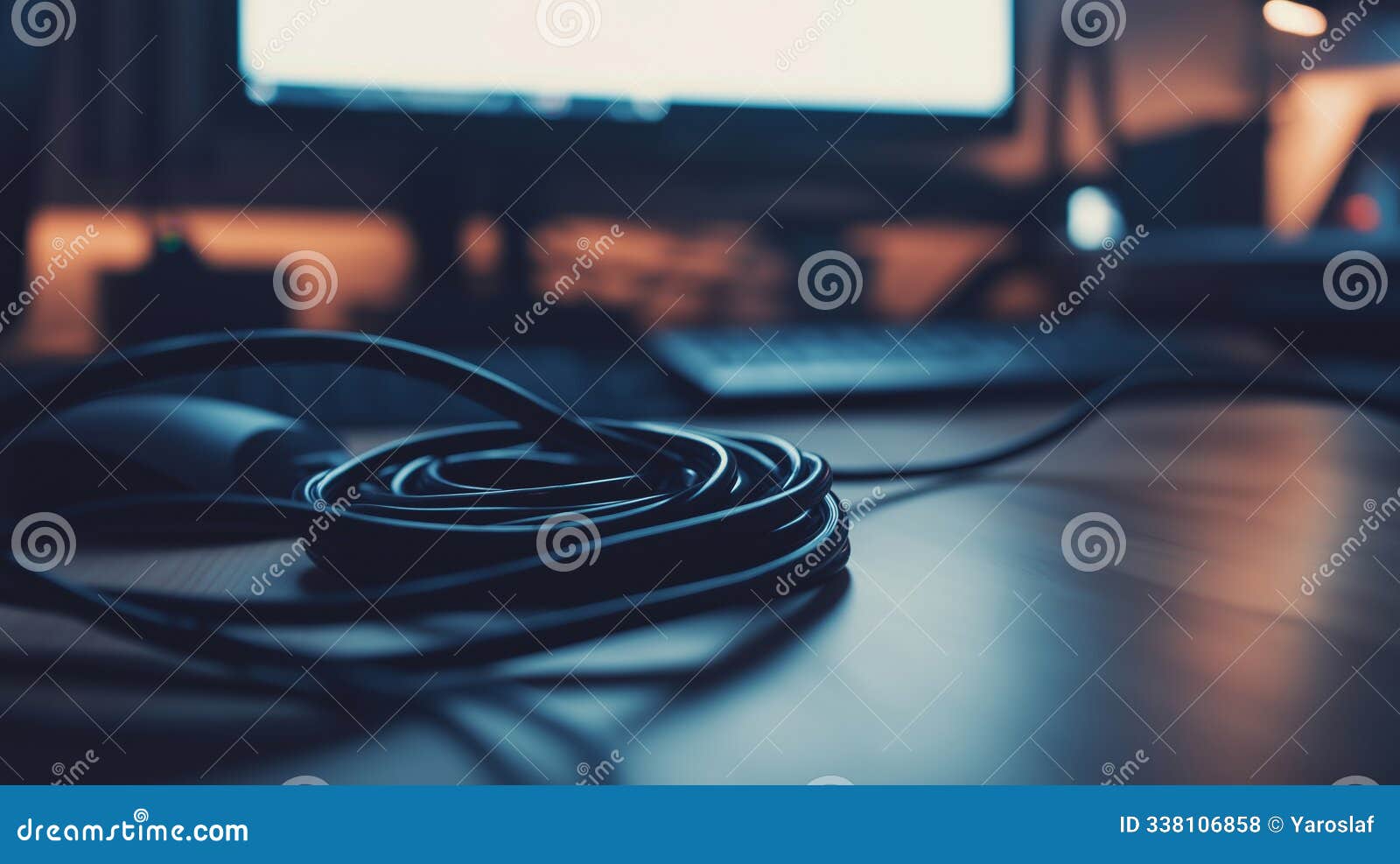 Blurred LED Screen Closeup. Glowing Threads In A Color Spectrum On A ...