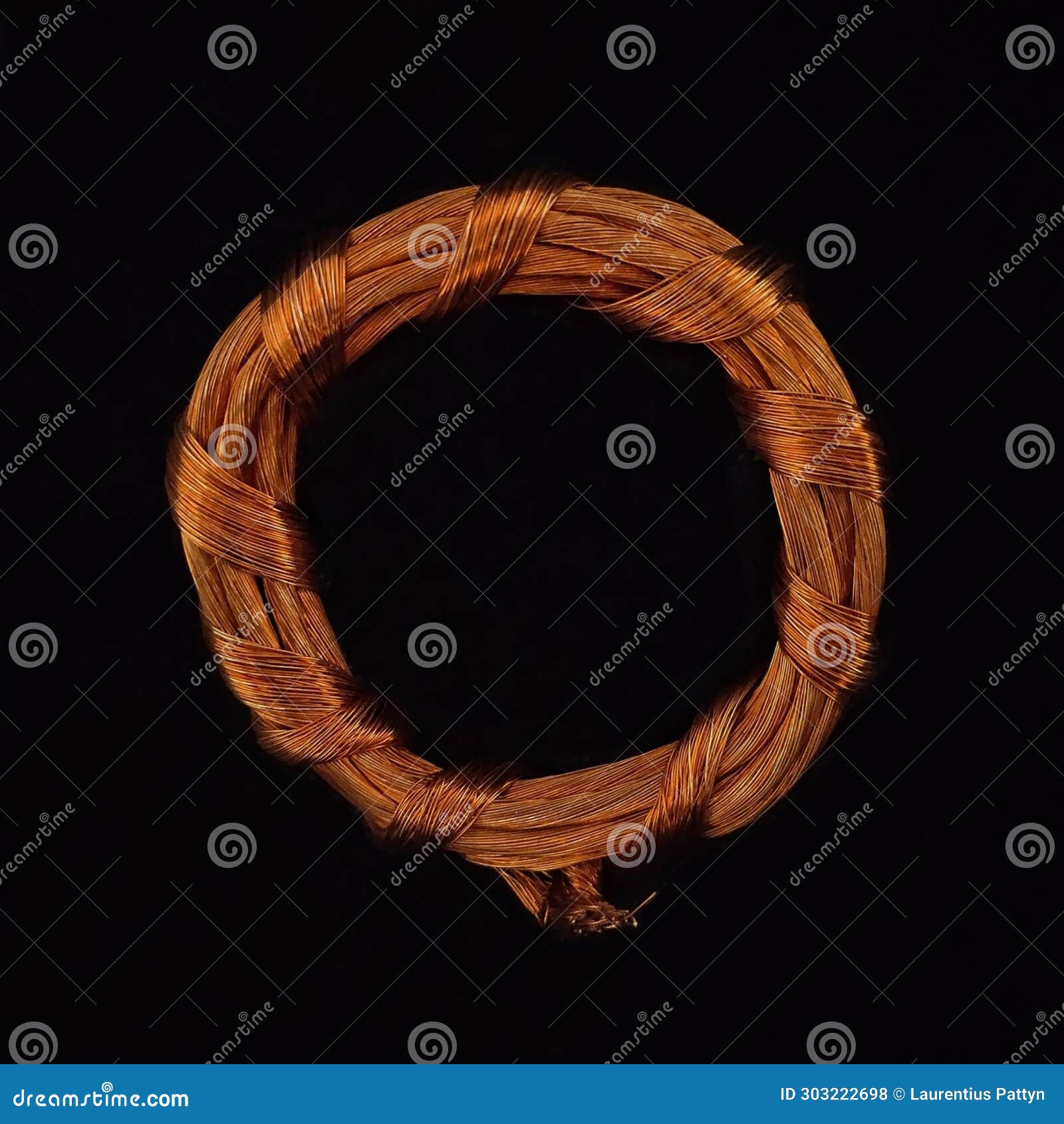 COILED COPPER WIRE stock photo. Image of entrance, access - 303222698