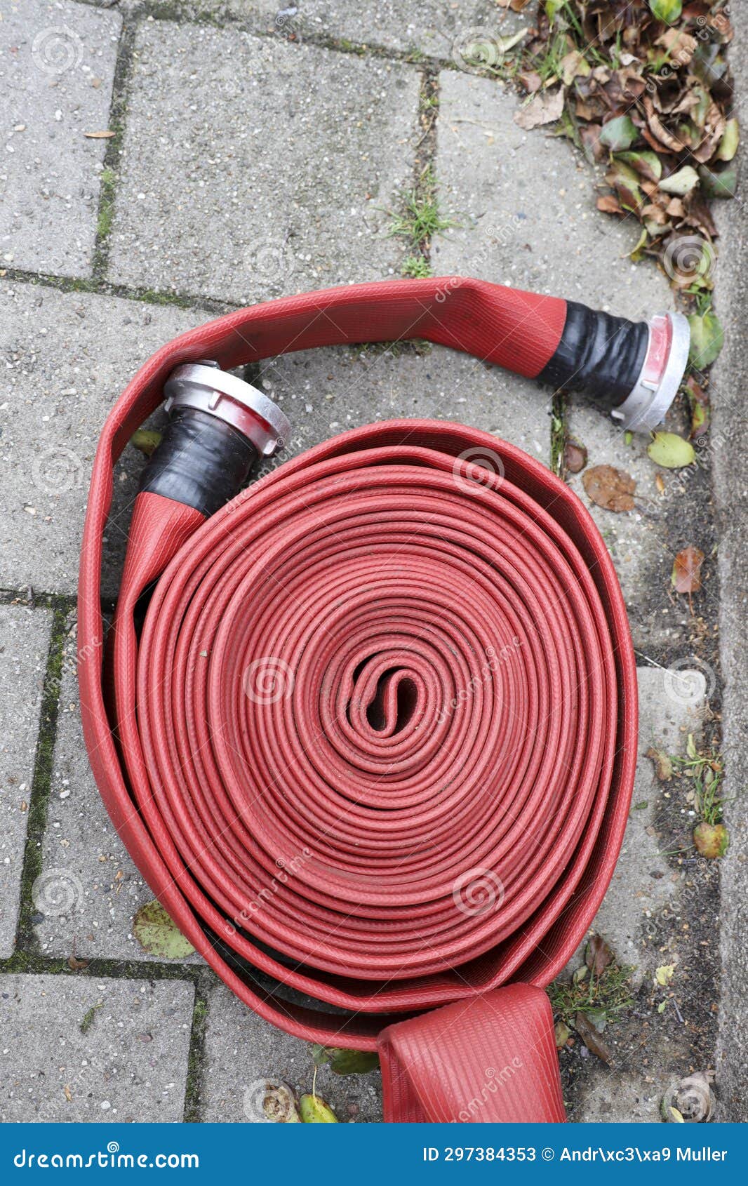 Coiled Fire Hose on Ground during 112 Day Presentation Stock Image ...