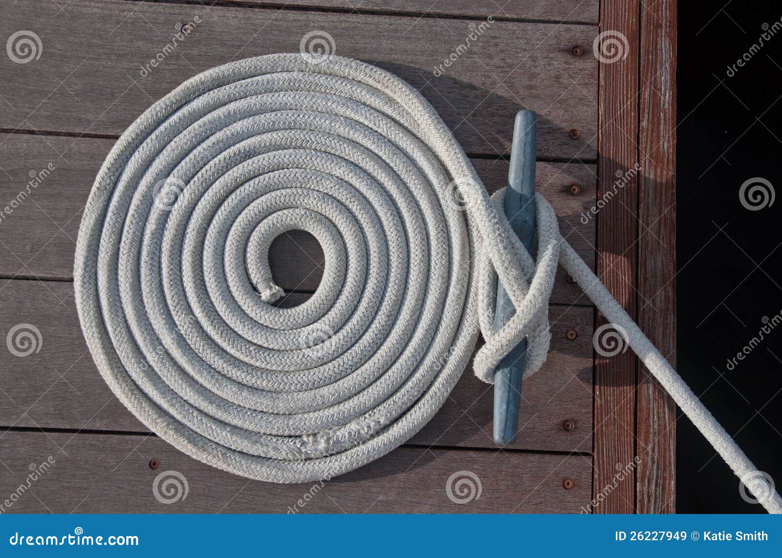 Coiled Line stock image. Image of pier, line, rope, sail - 26227949