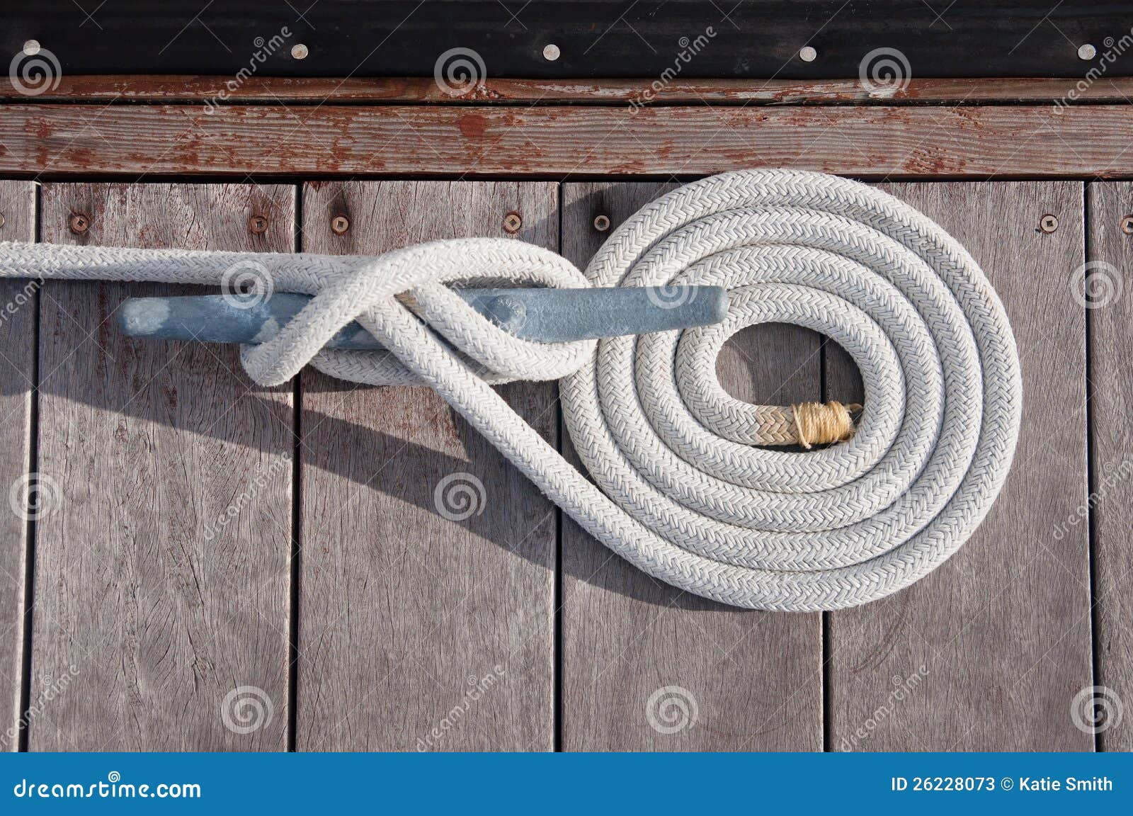 Coiled Line stock image. Image of port, knot, moored - 26228073