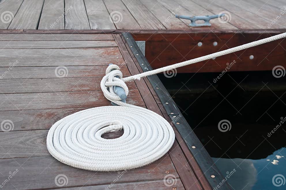 Coiled Line stock photo. Image of rope, detail, boat - 26228100