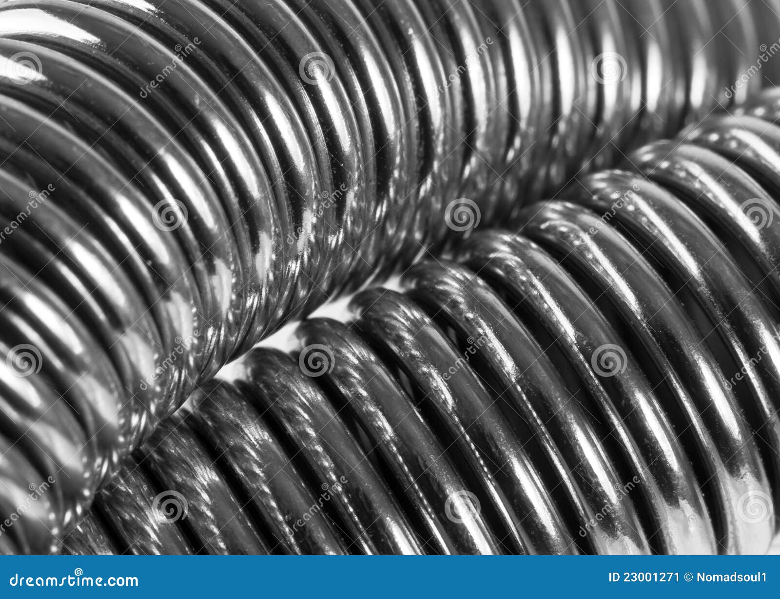 Coiled metal springs stock image. Image of industry, macro - 23001271