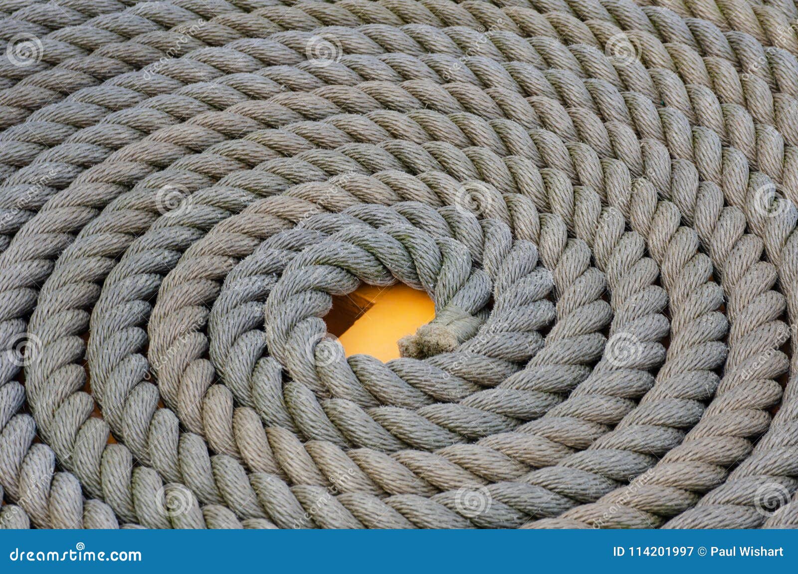 Coiled Naval Rope in Pattern Stock Image - Image of ship, marine: 114201997