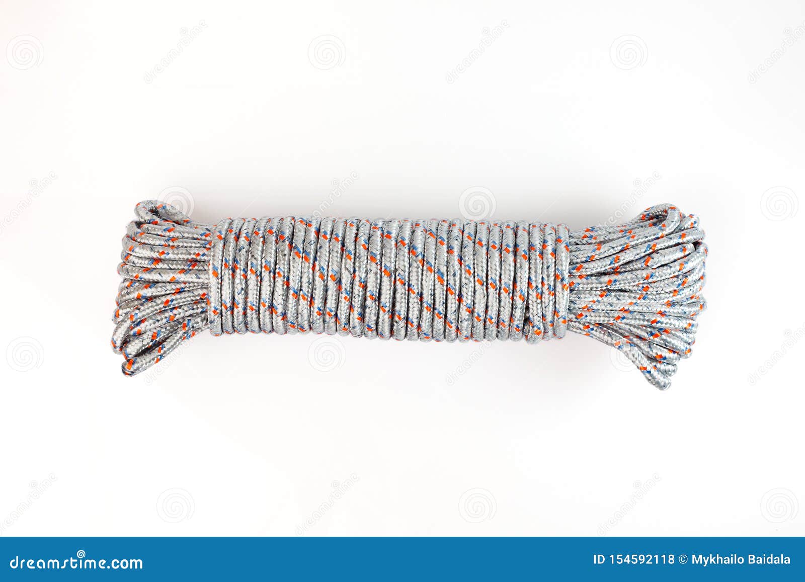 Coiled Nylon Rope . Used To Hold or Dry Things Stock Photo - Image of ...