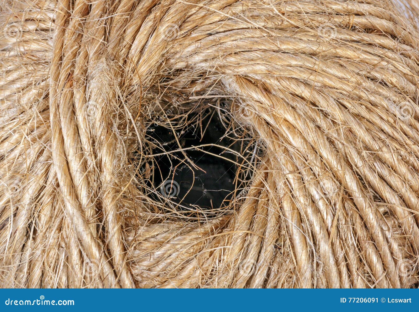 Coiled Patterns and Textures on Roll of String Twine Stock Image ...