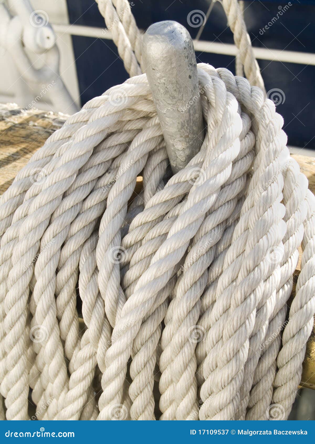 Coiled rope stock image. Image of transportation, rope - 17109537