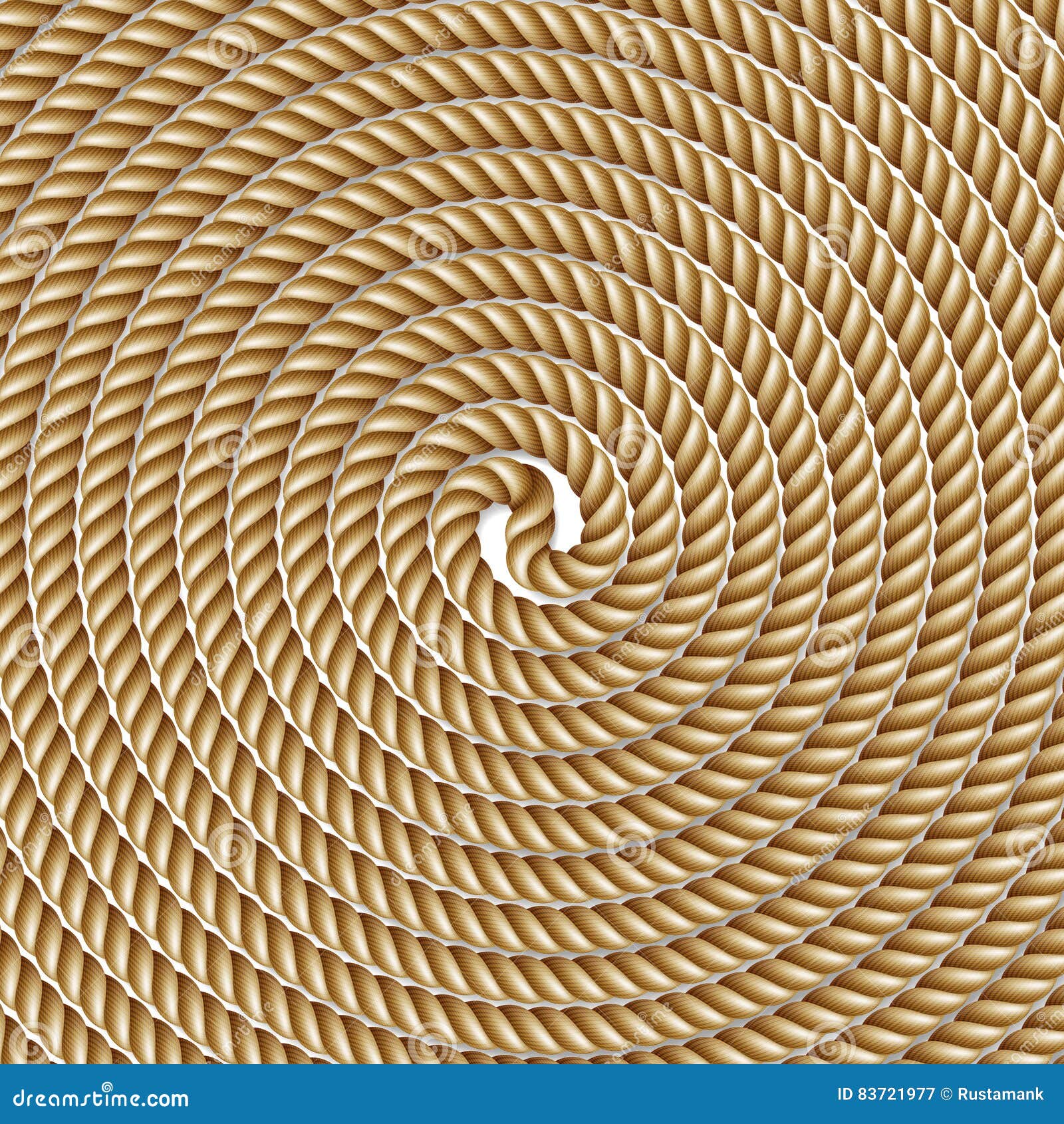 Coiled Rope Filled Outline Icon Vector Illustration | CartoonDealer.com ...