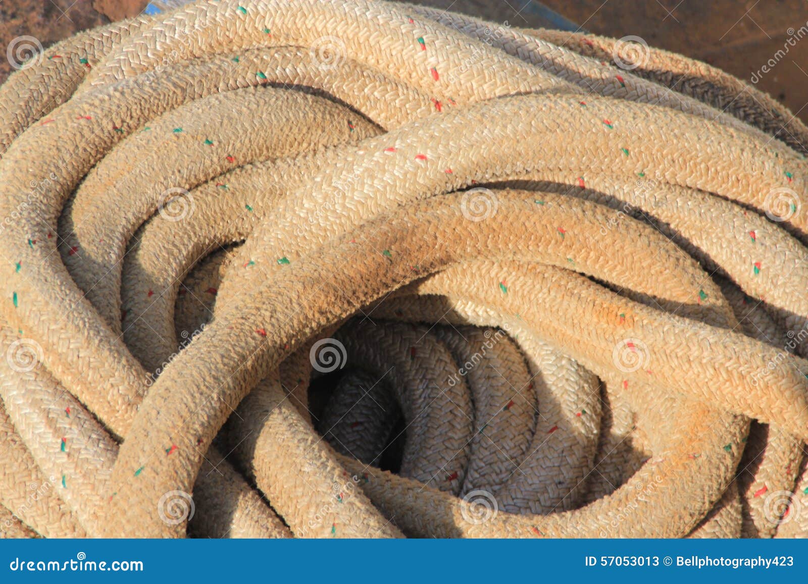 Coiled rope stock image. Image of wire, pile, sailing - 57053013