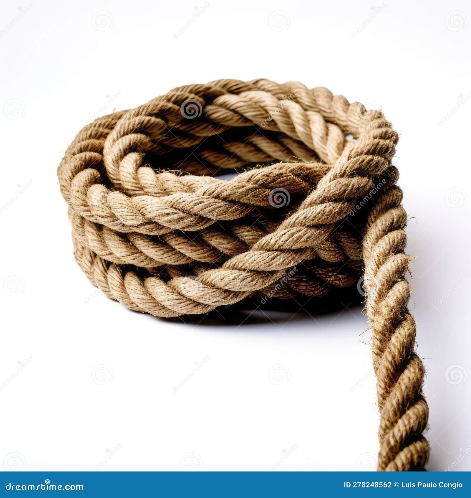 Coiled Rope In Circle Vector Illustration | CartoonDealer.com #83721972