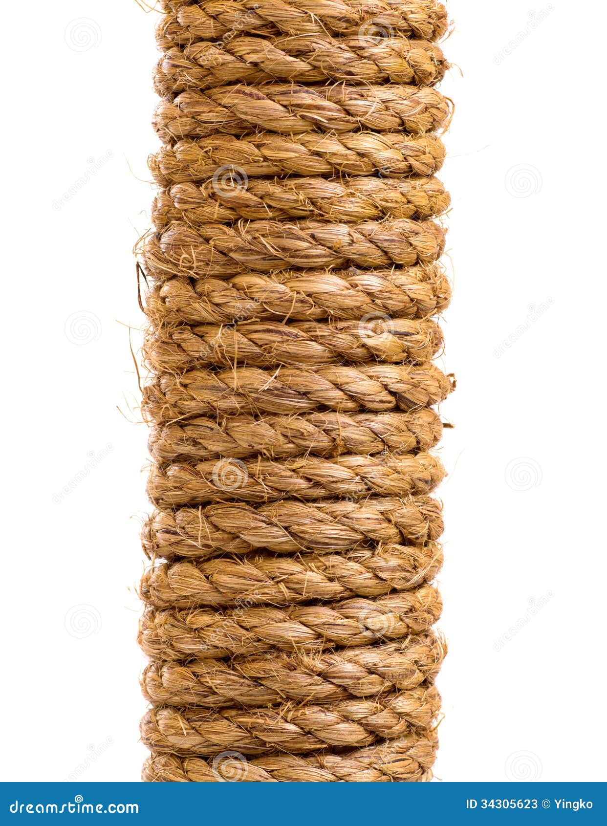 Coiled rope isolated stock image. Image of macro, hawser - 34305623