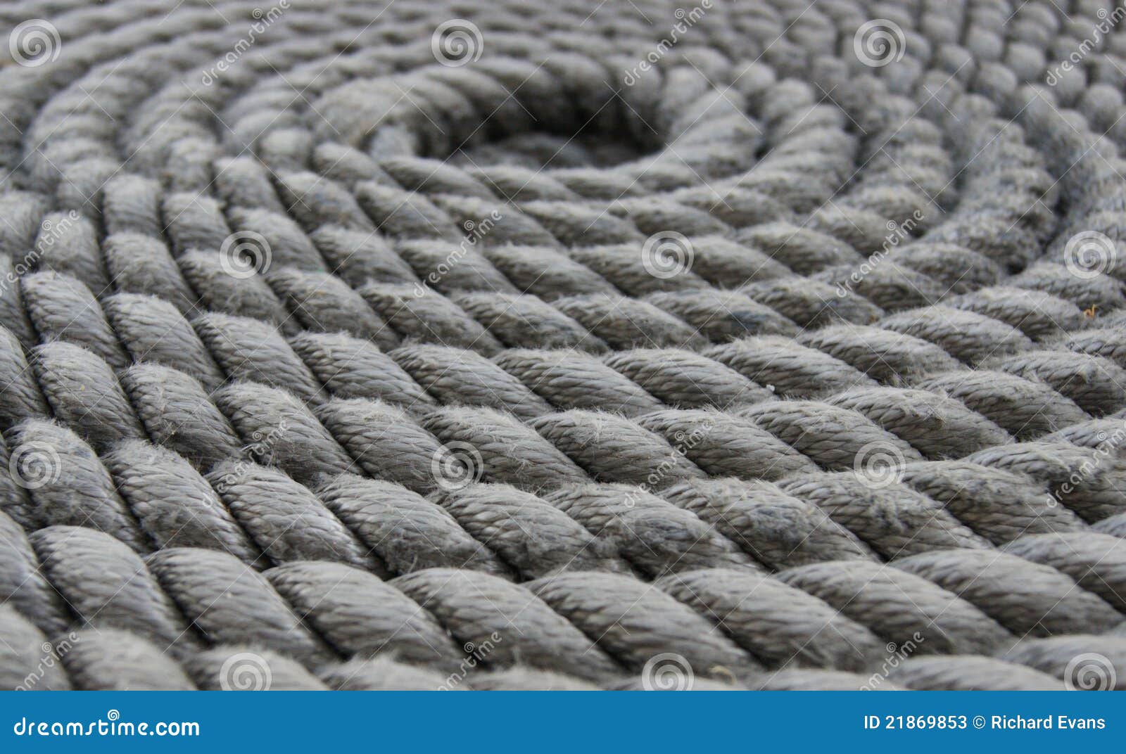 Coiled Rope Macro stock image. Image of metal, marine - 21869853